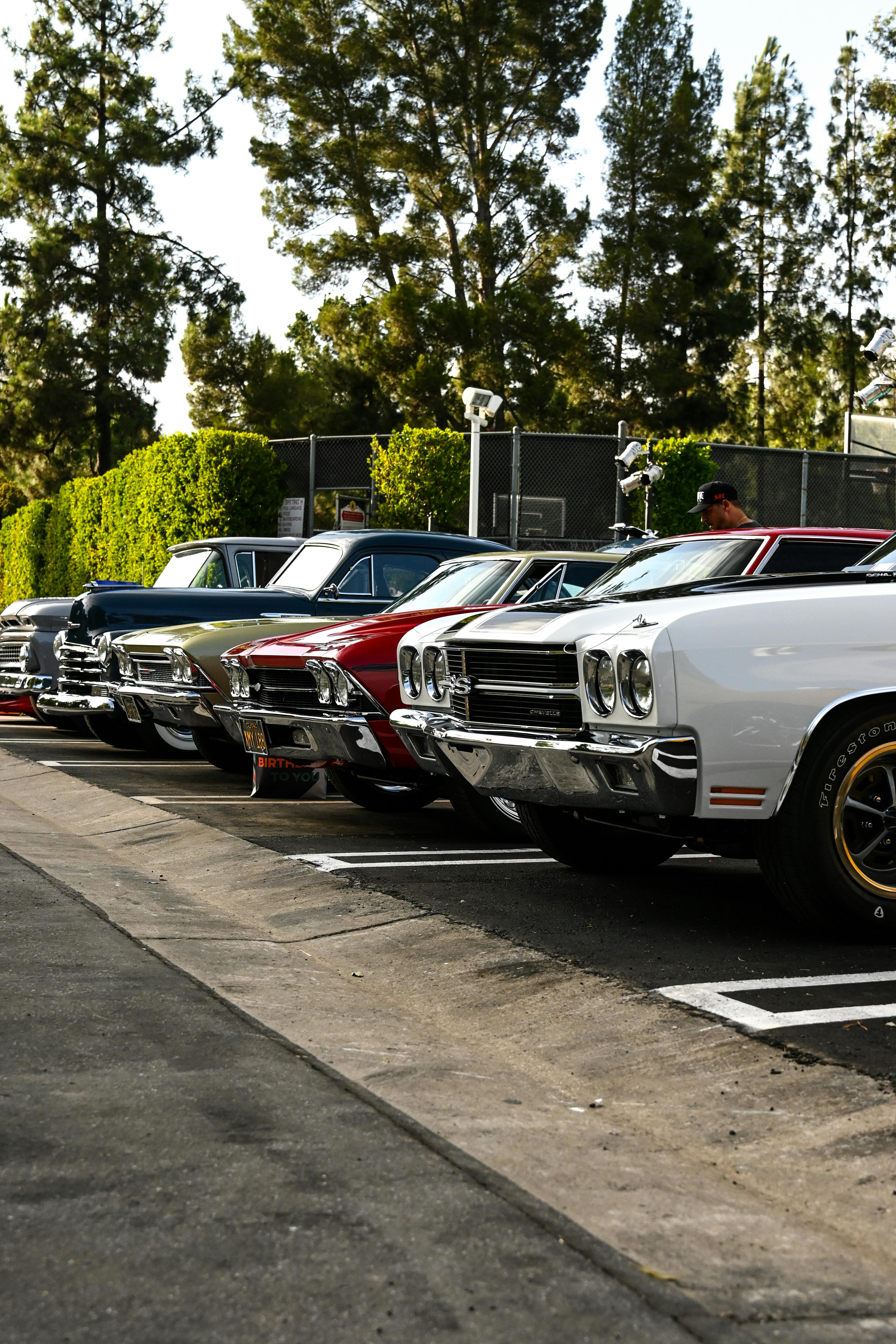 Photo of Five Cars Parked · Free Stock Photo