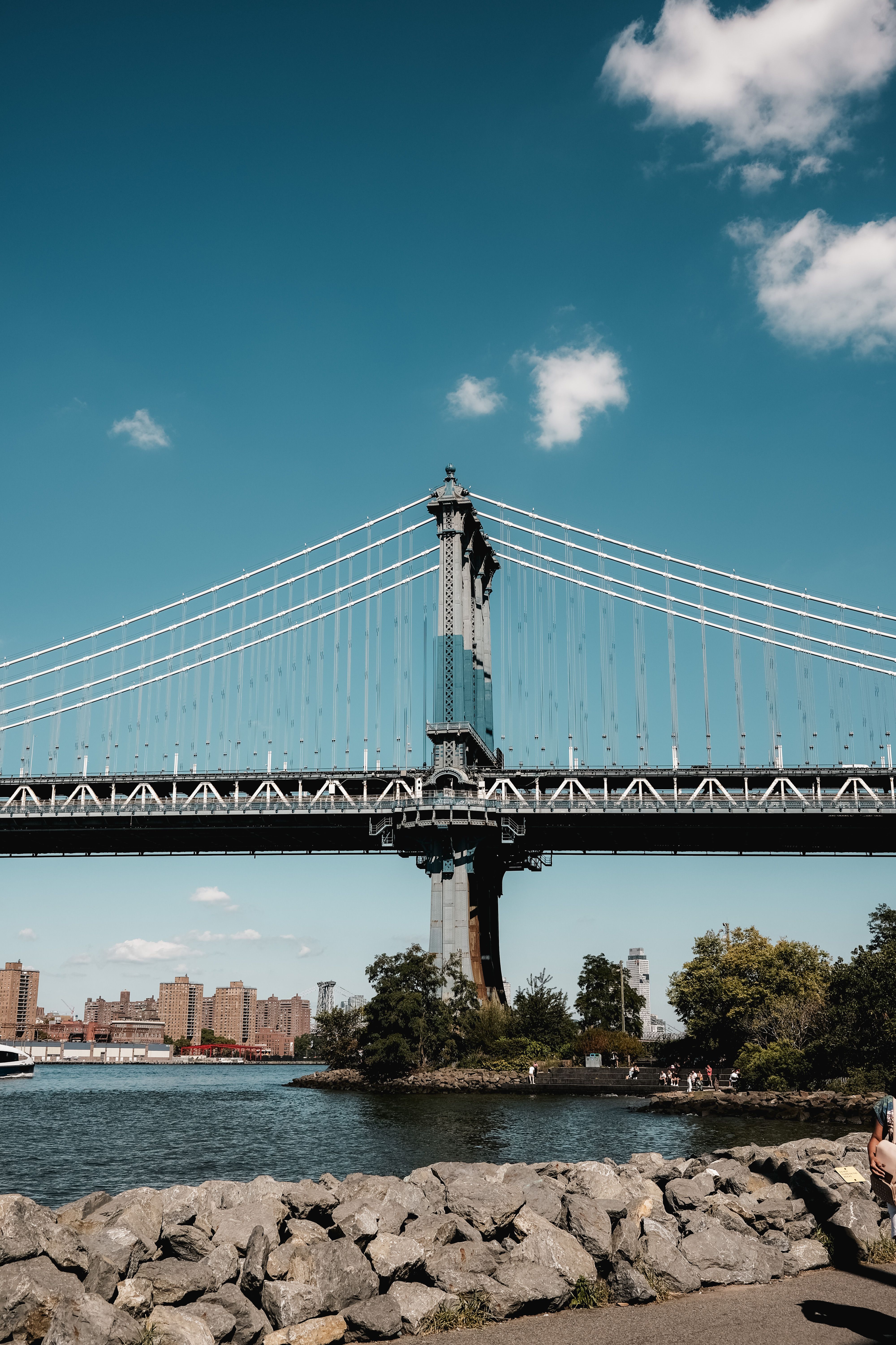 Manhattan Bridge Over East River in New York City · Free Stock Photo