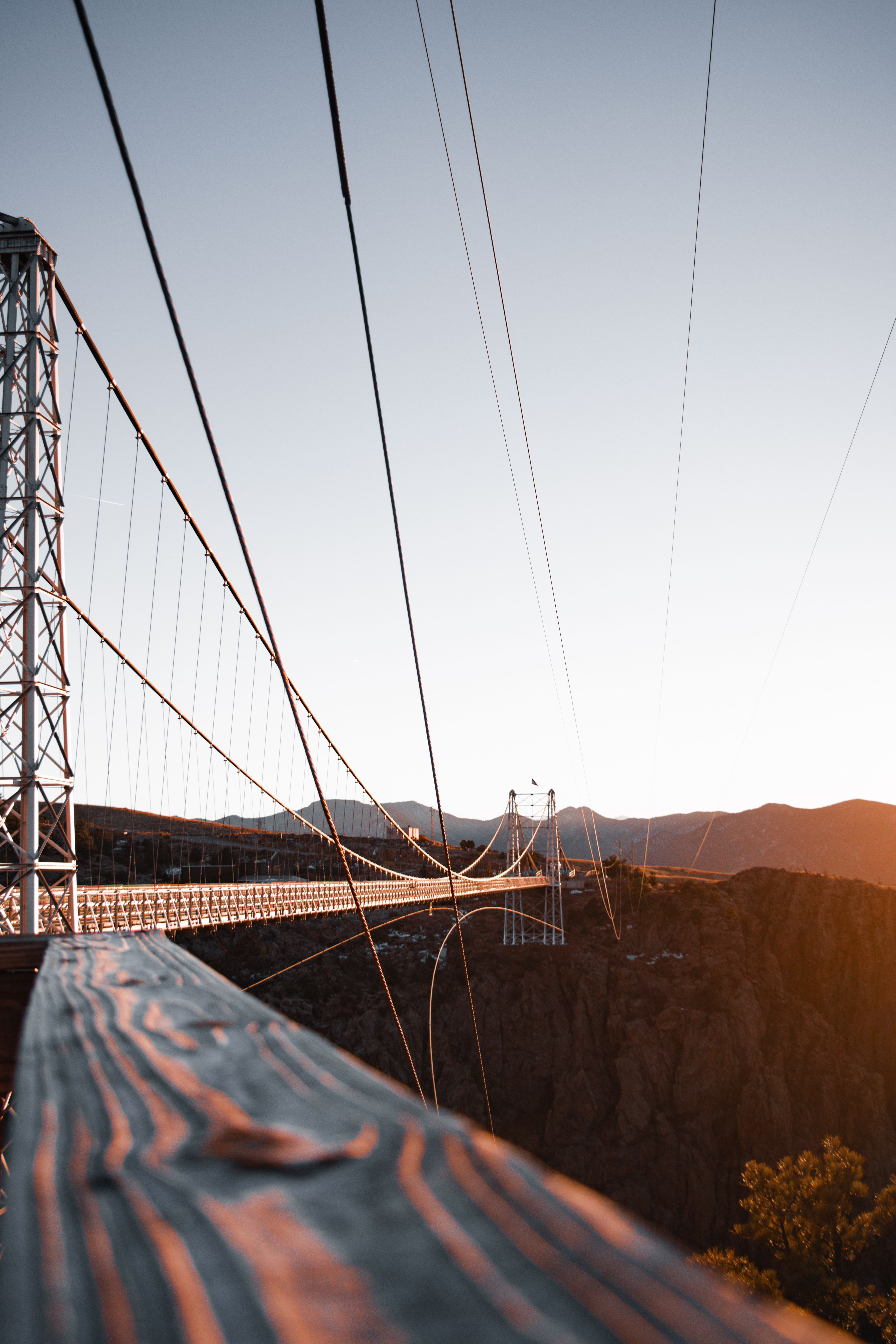 Dramatic View of Royal Gorge Bridge at Sunset · Free Stock Photo