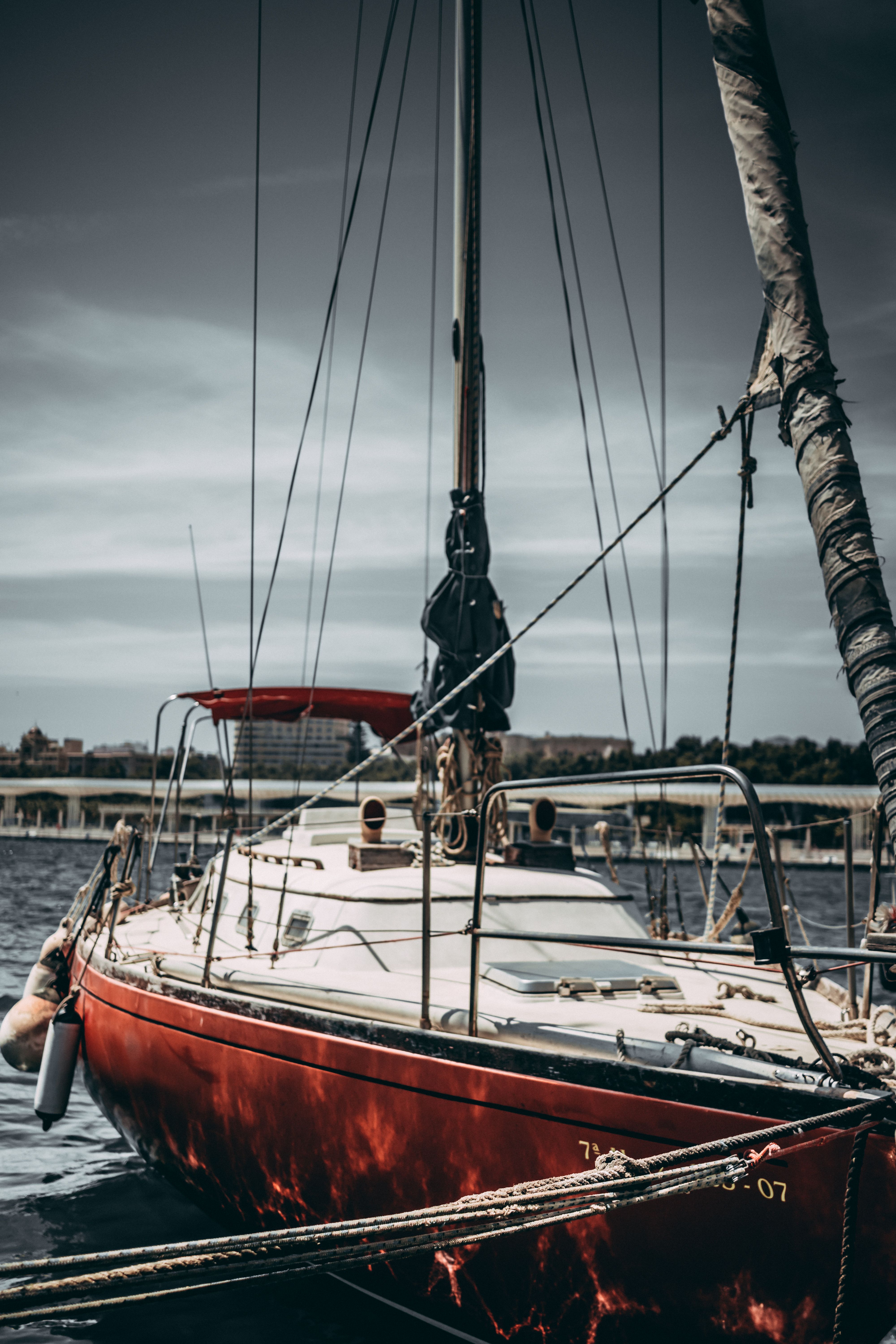 Sailor on Sailing on a Boat on the Sea · Free Stock Photo