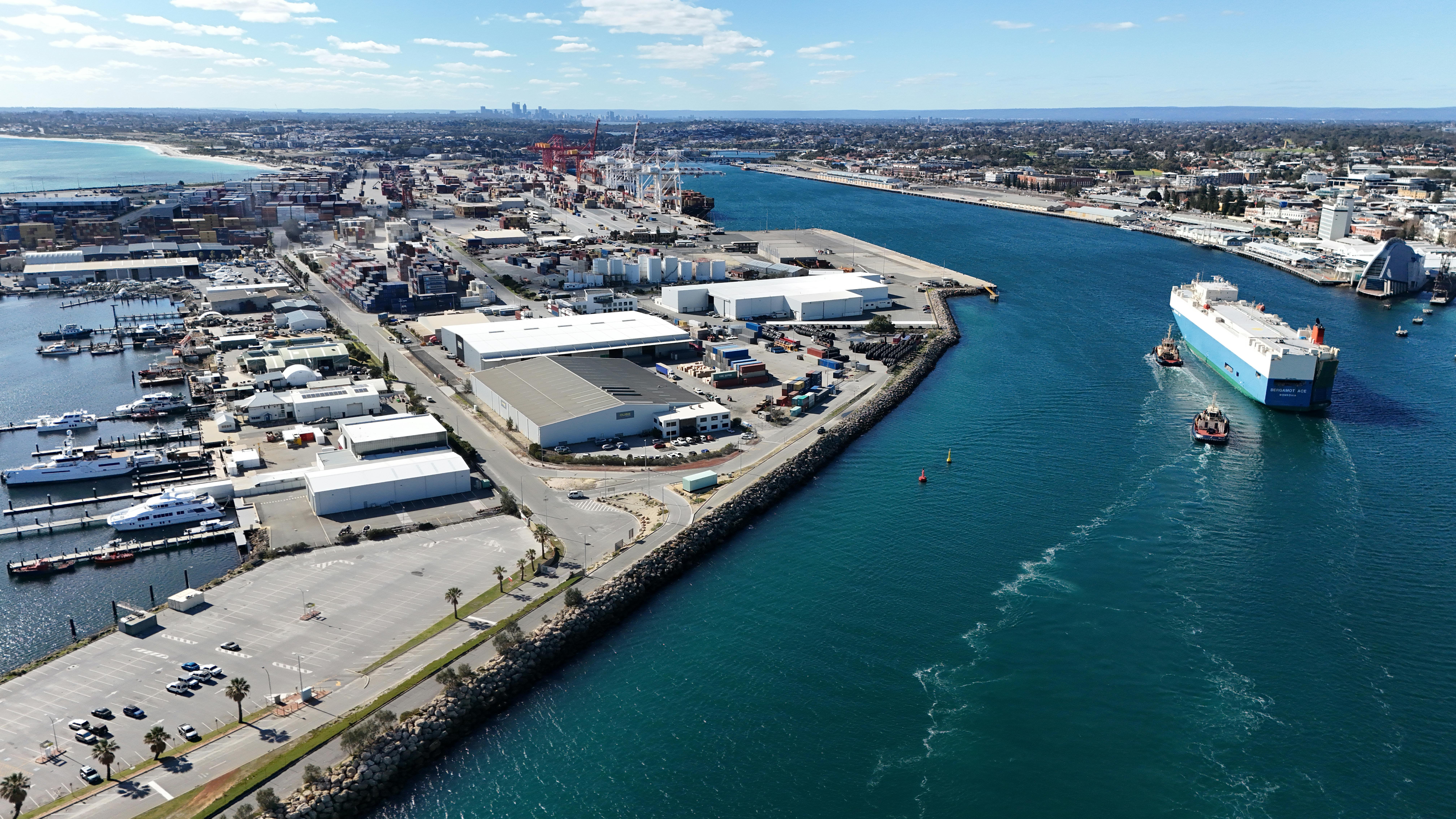 Aerial View of Fremantle Port in Western Australia · Free Stock Photo