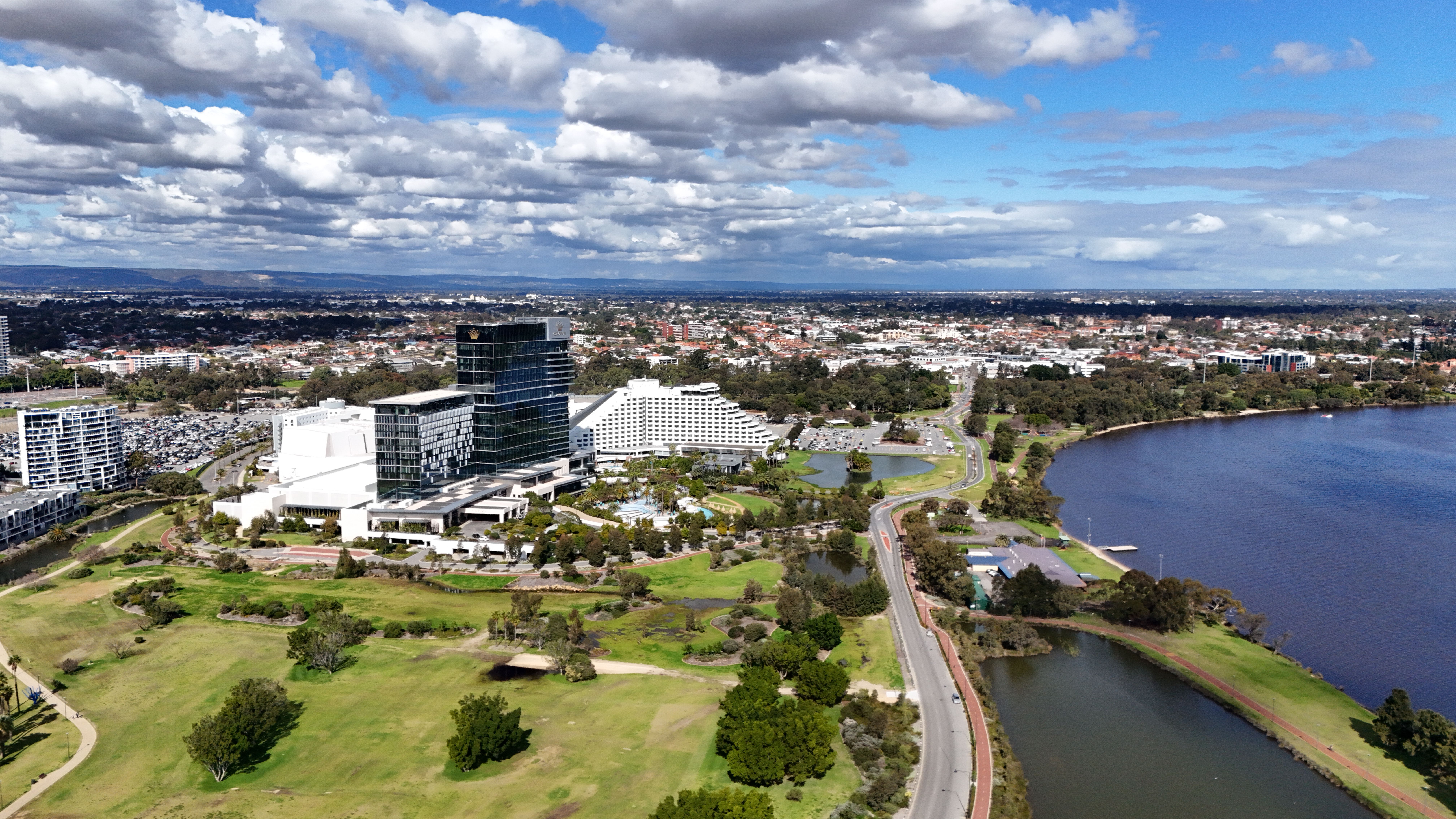 Aerial View of Burswood and Swan River, Australia · Free Stock Photo