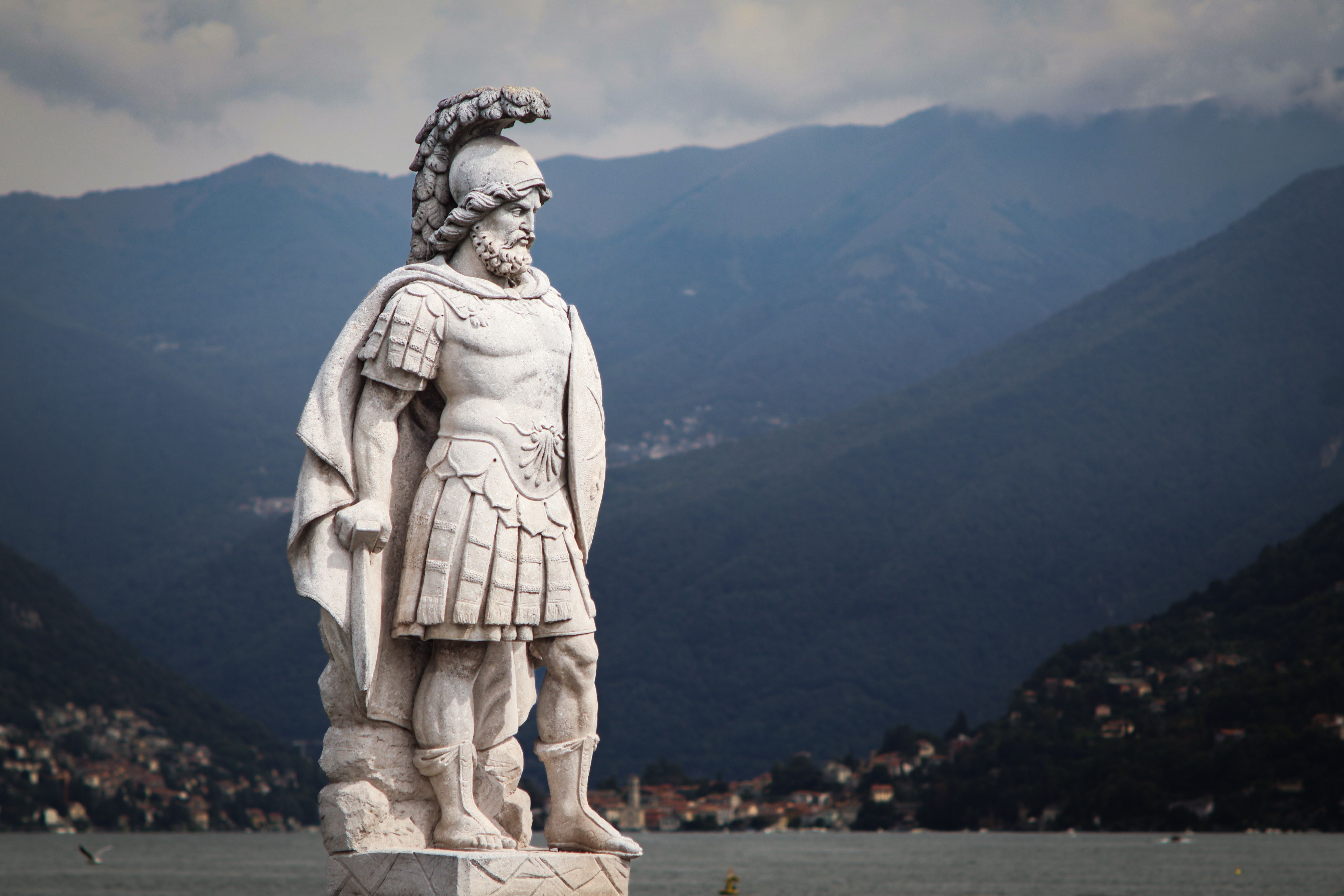 Warrior Statue by Lake Como in Lombardy, Italy · Free Stock Photo