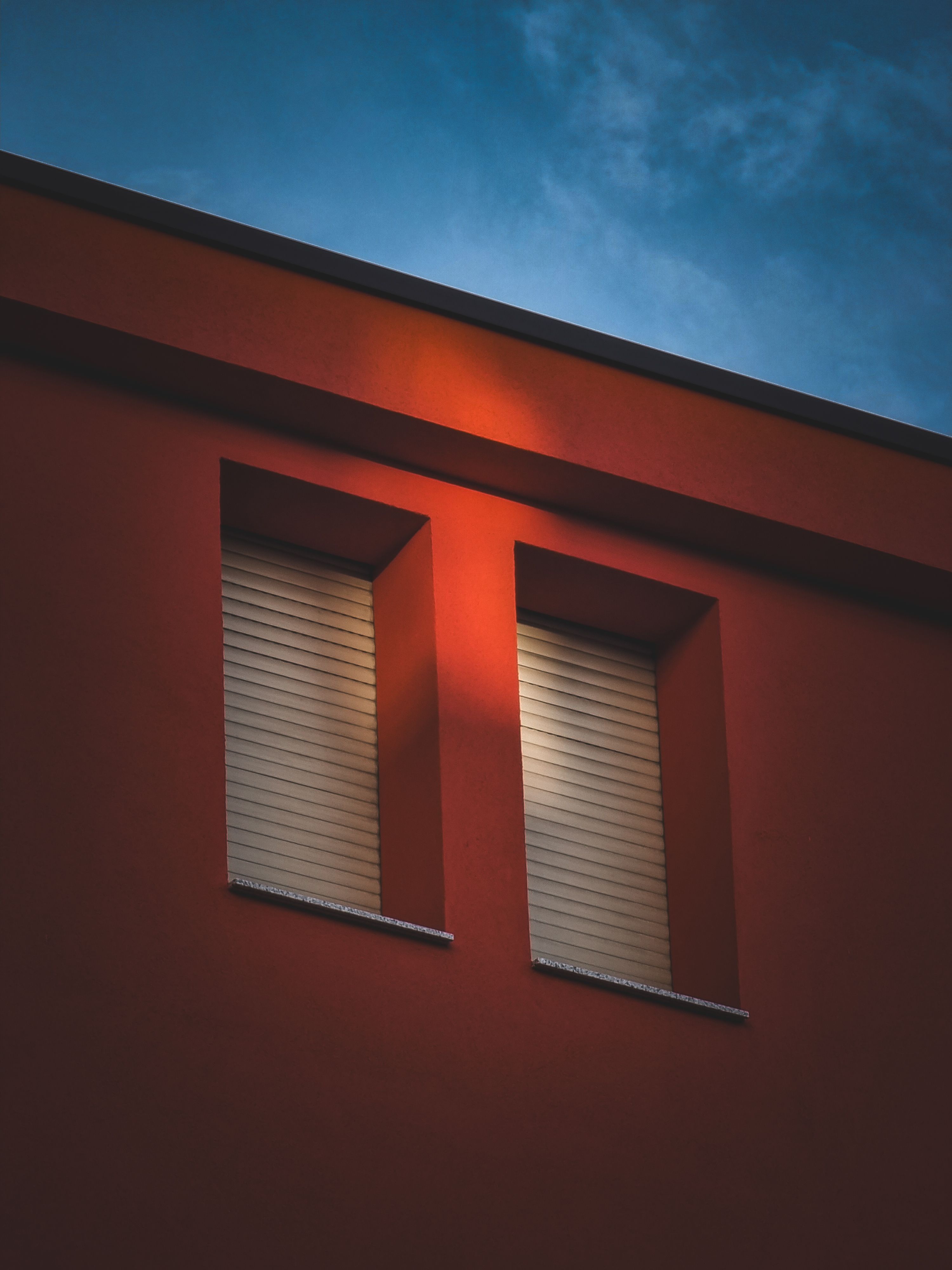 Modern Architecture with Warm Lighting · Free Stock Photo