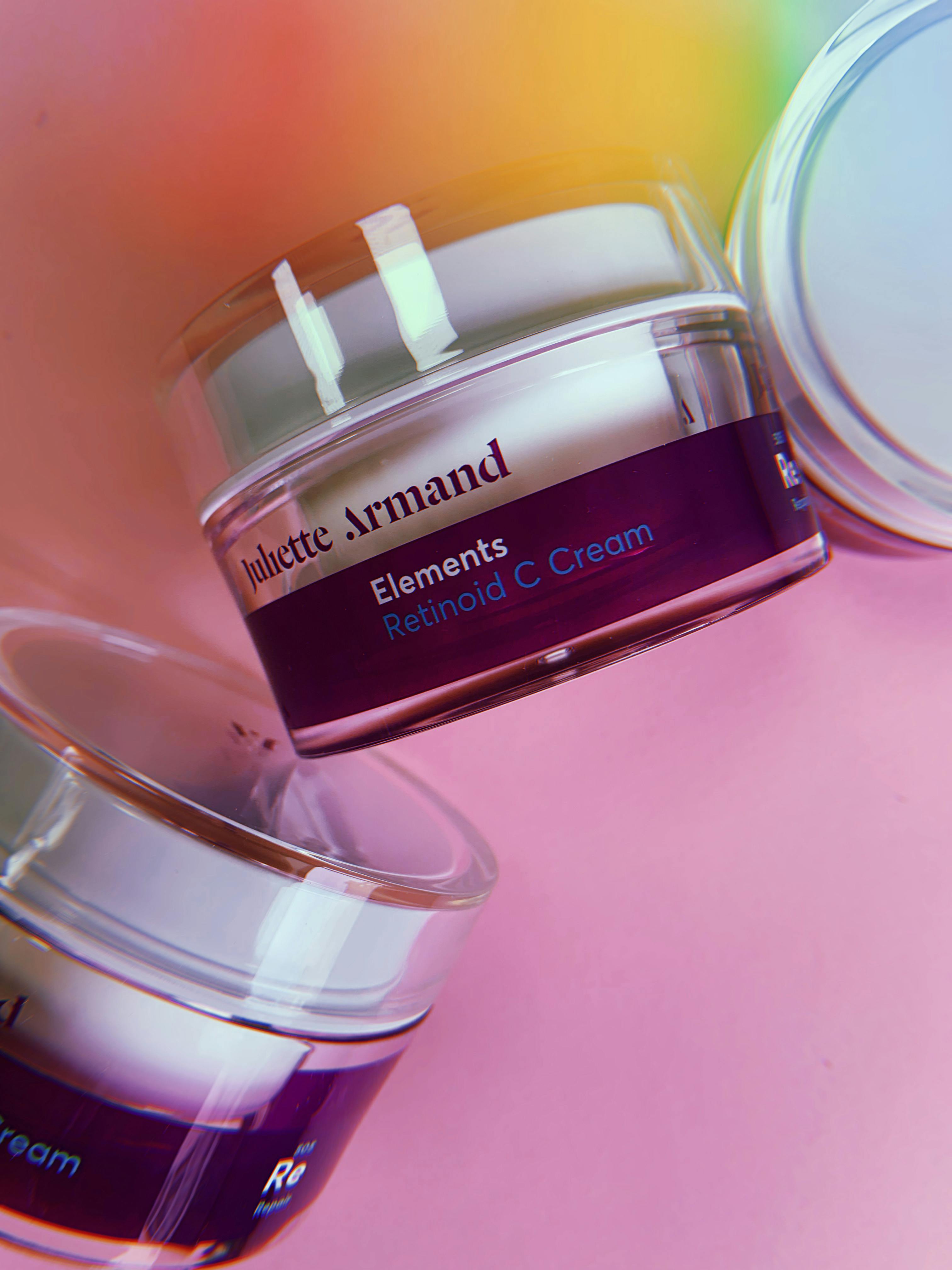 Luxurious Retinoid Cream Jars on Pink Background · Free Stock Photo