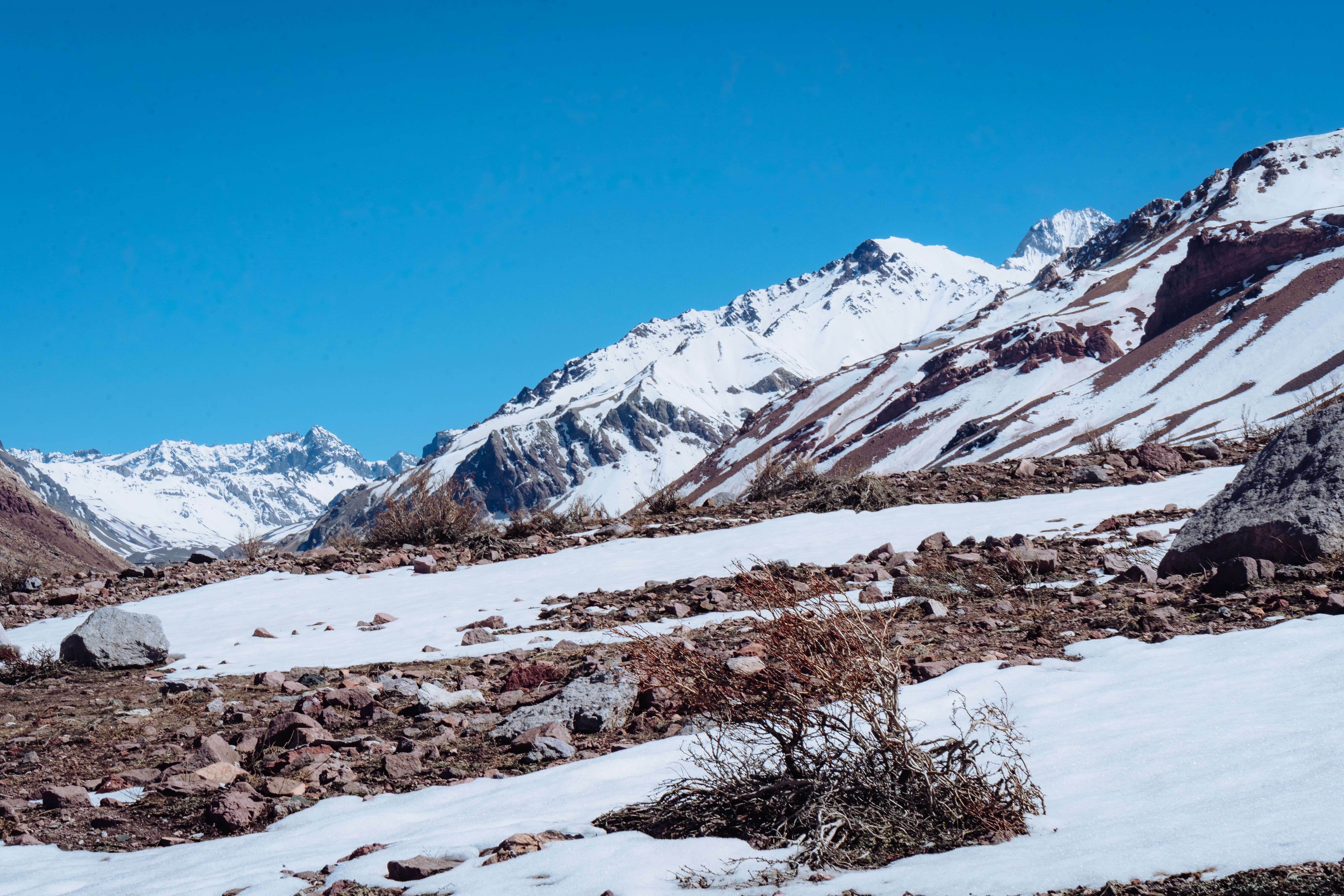 Snow-Capped Andes in Los Penitentes, Argentina · Free Stock Photo