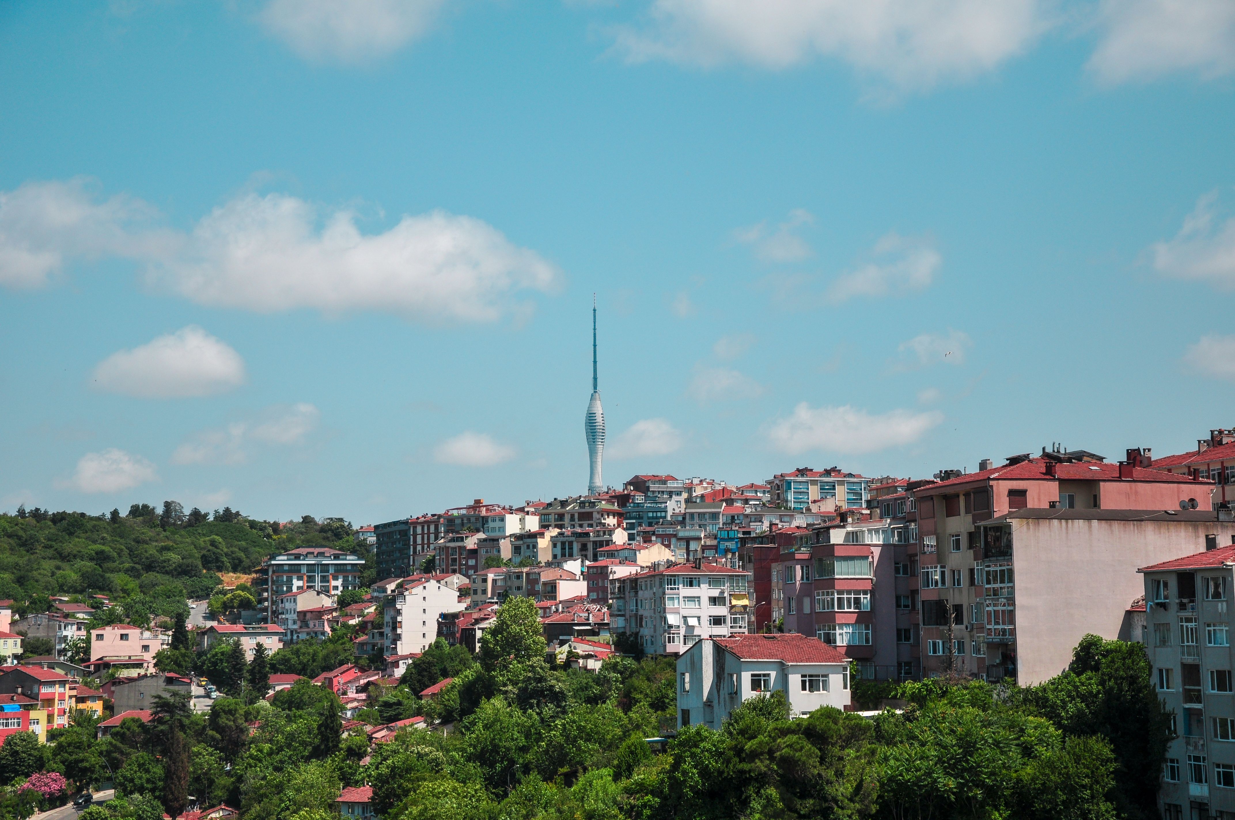 İstanbul şehir Manzarası Ve Tv Kulesinin Panoramik Görünümü · Ücretsiz ...
