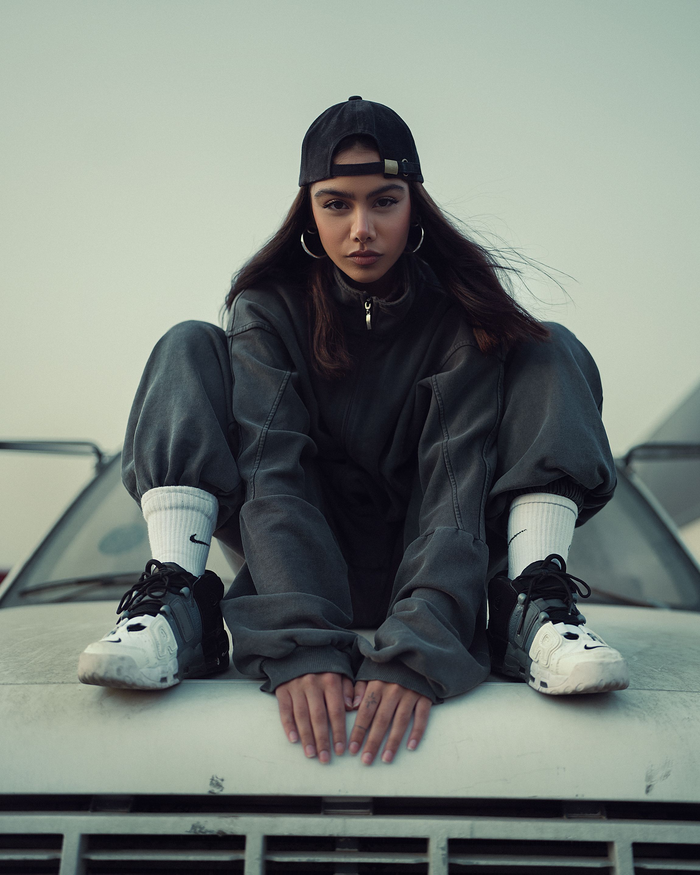 Urban Streetwear Fashion Portrait at Dusk · Free Stock Photo