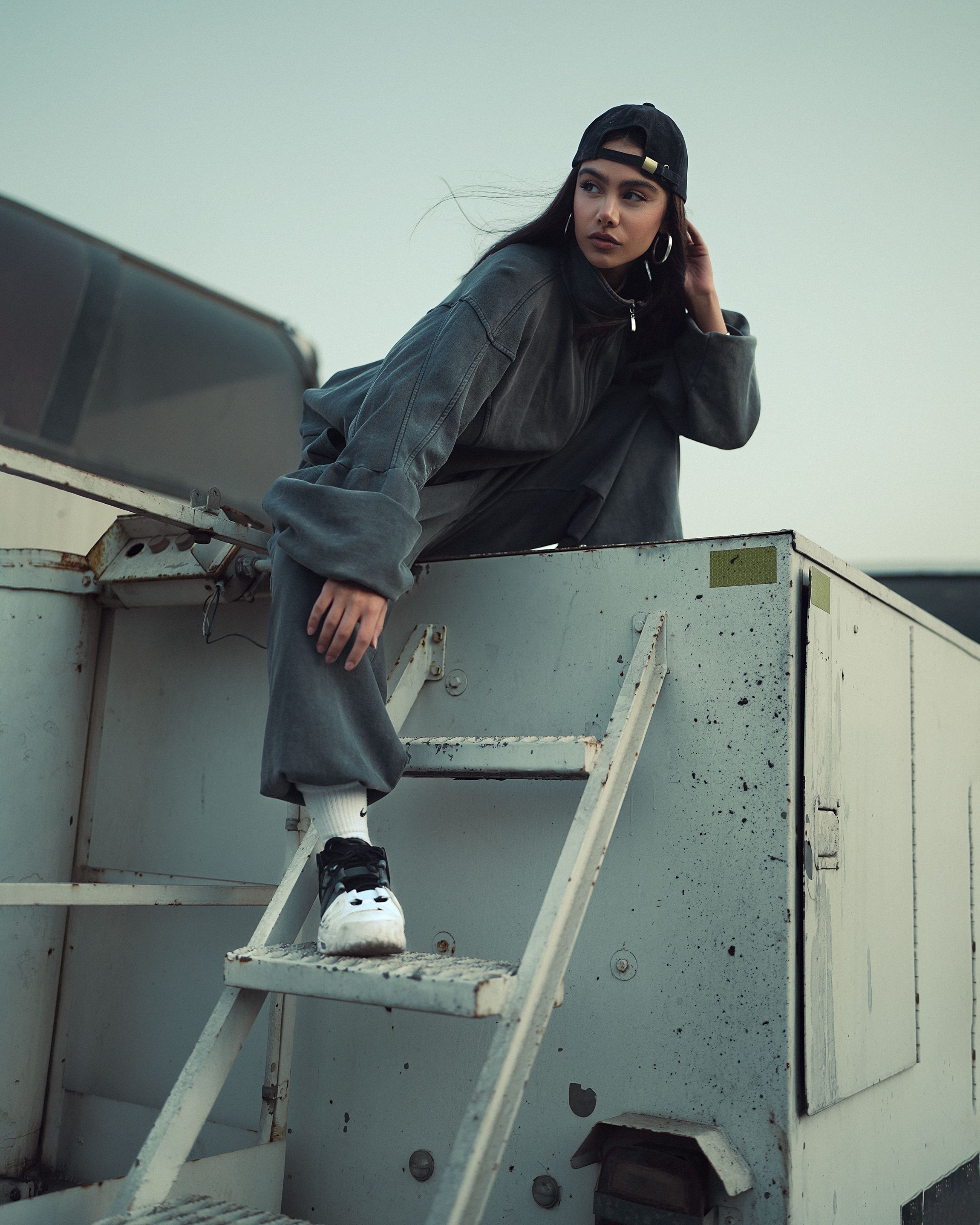 Stylish Urban Fashion Portrait at Night · Free Stock Photo