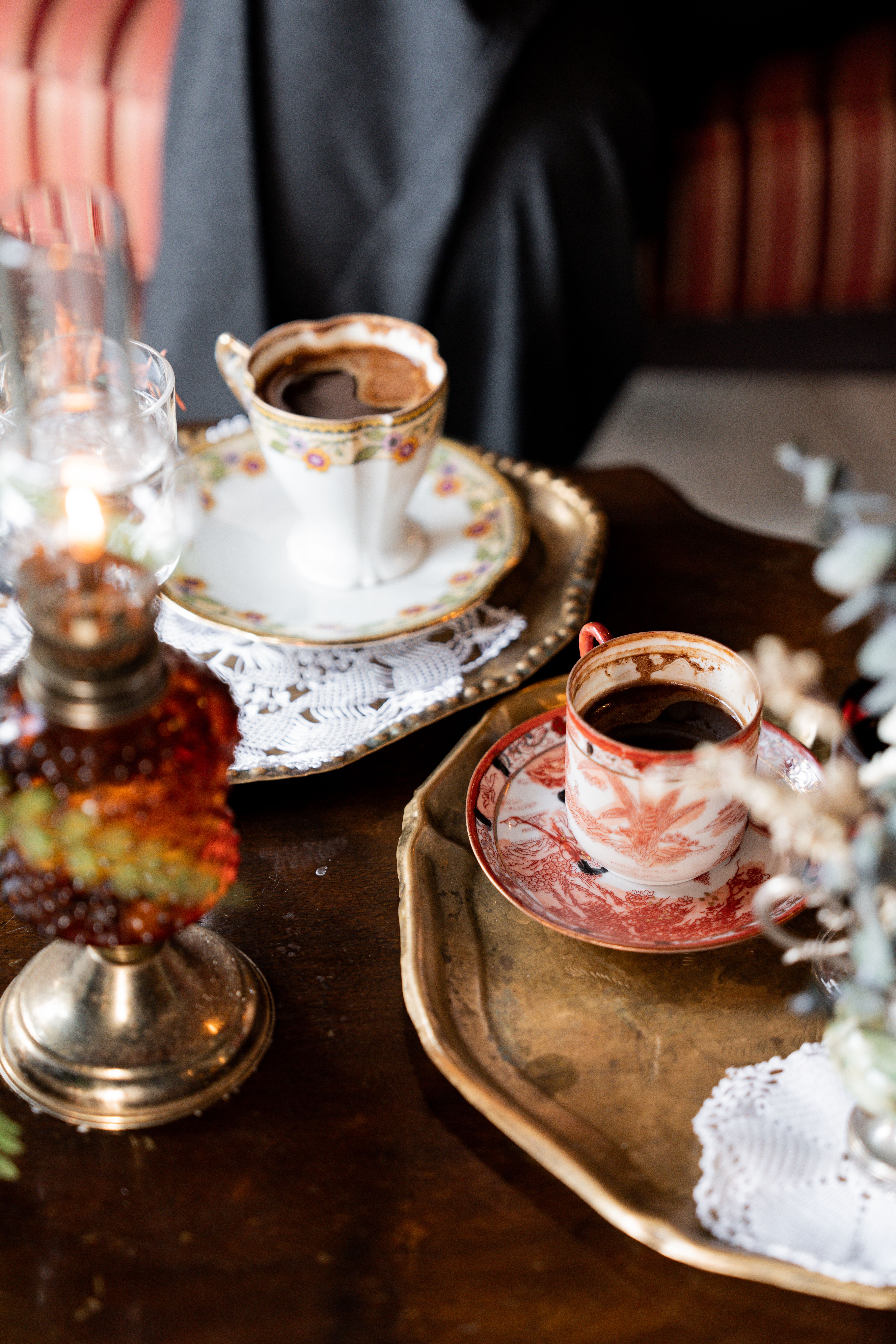 Authentic Turkish Coffee Setup in Istanbul Cafe · Free Stock Photo