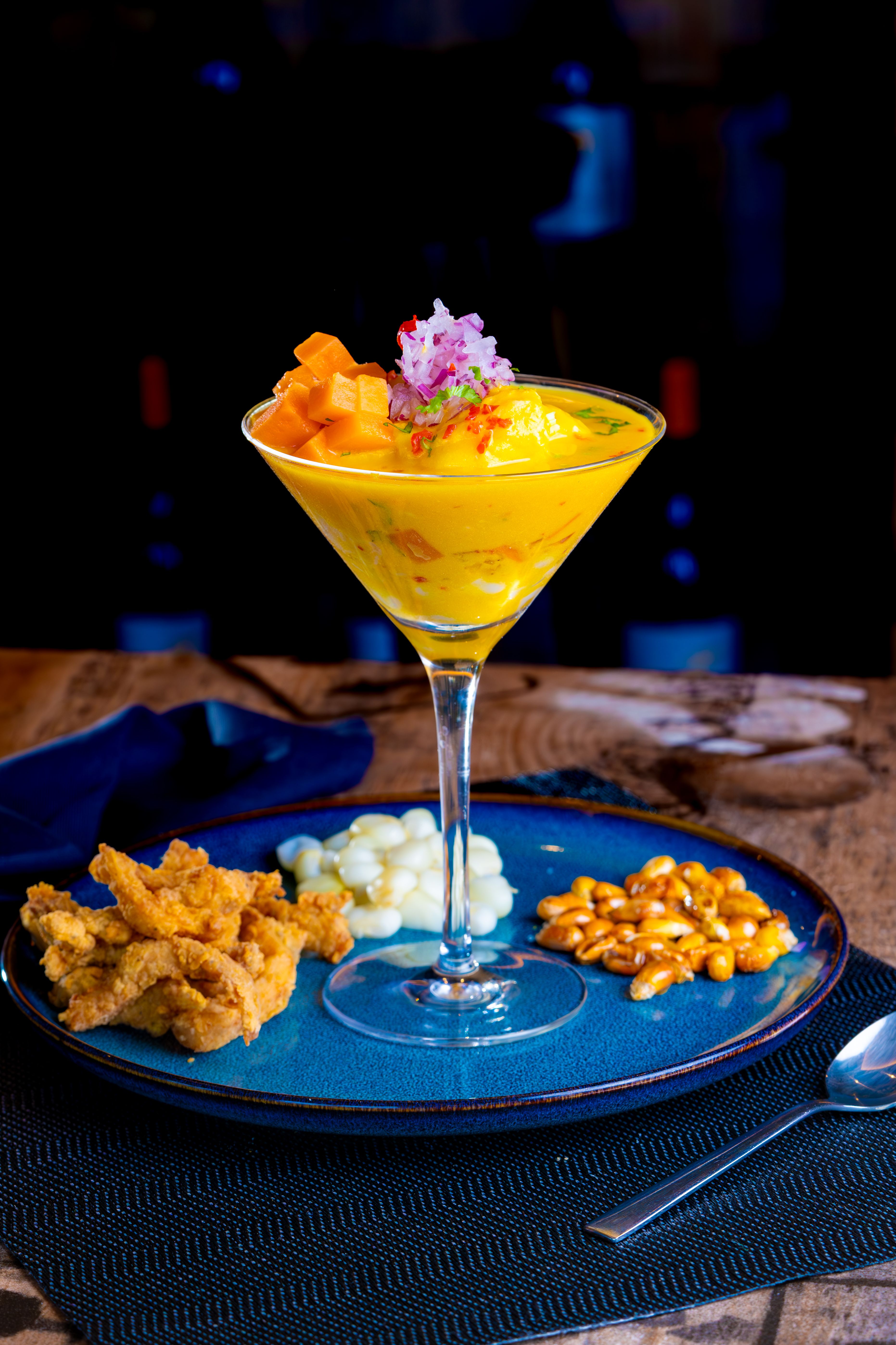 Exquisito Ceviche Peruano En Copa Martini · Foto de stock gratuita