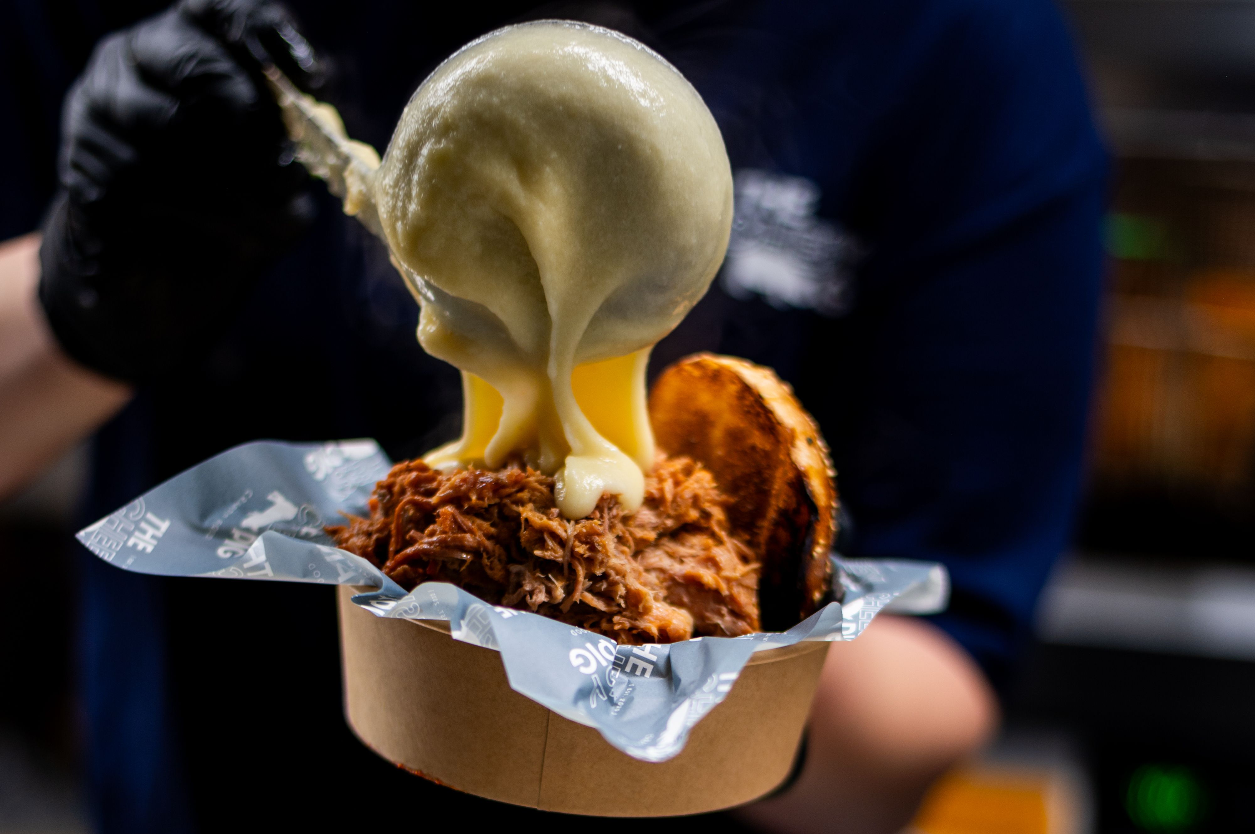 Delicious Pulled Pork with Dripping Sauce · Free Stock Photo
