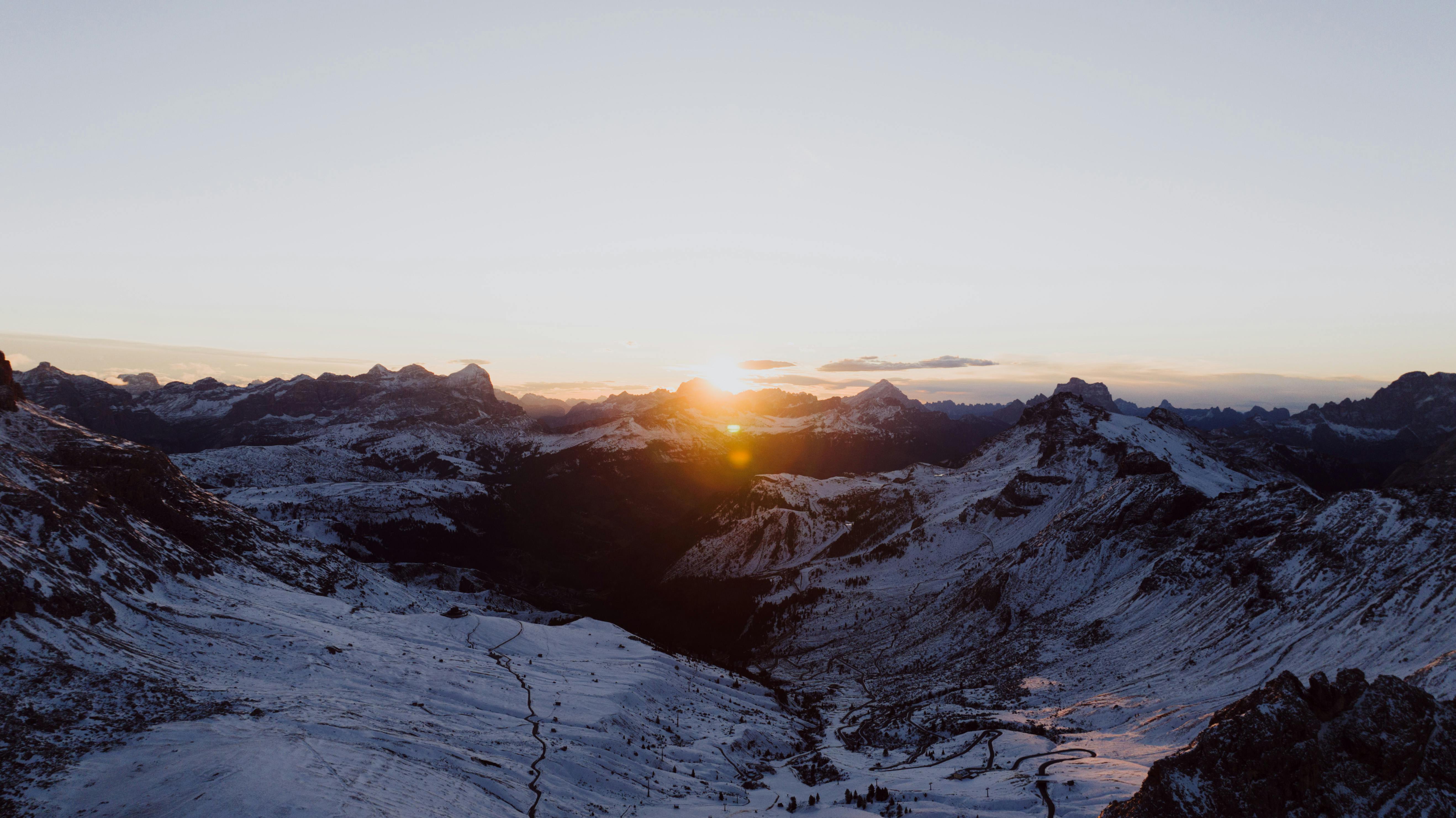 Breathtaking Sunrise over the Dolomite Mountains · Free Stock Photo