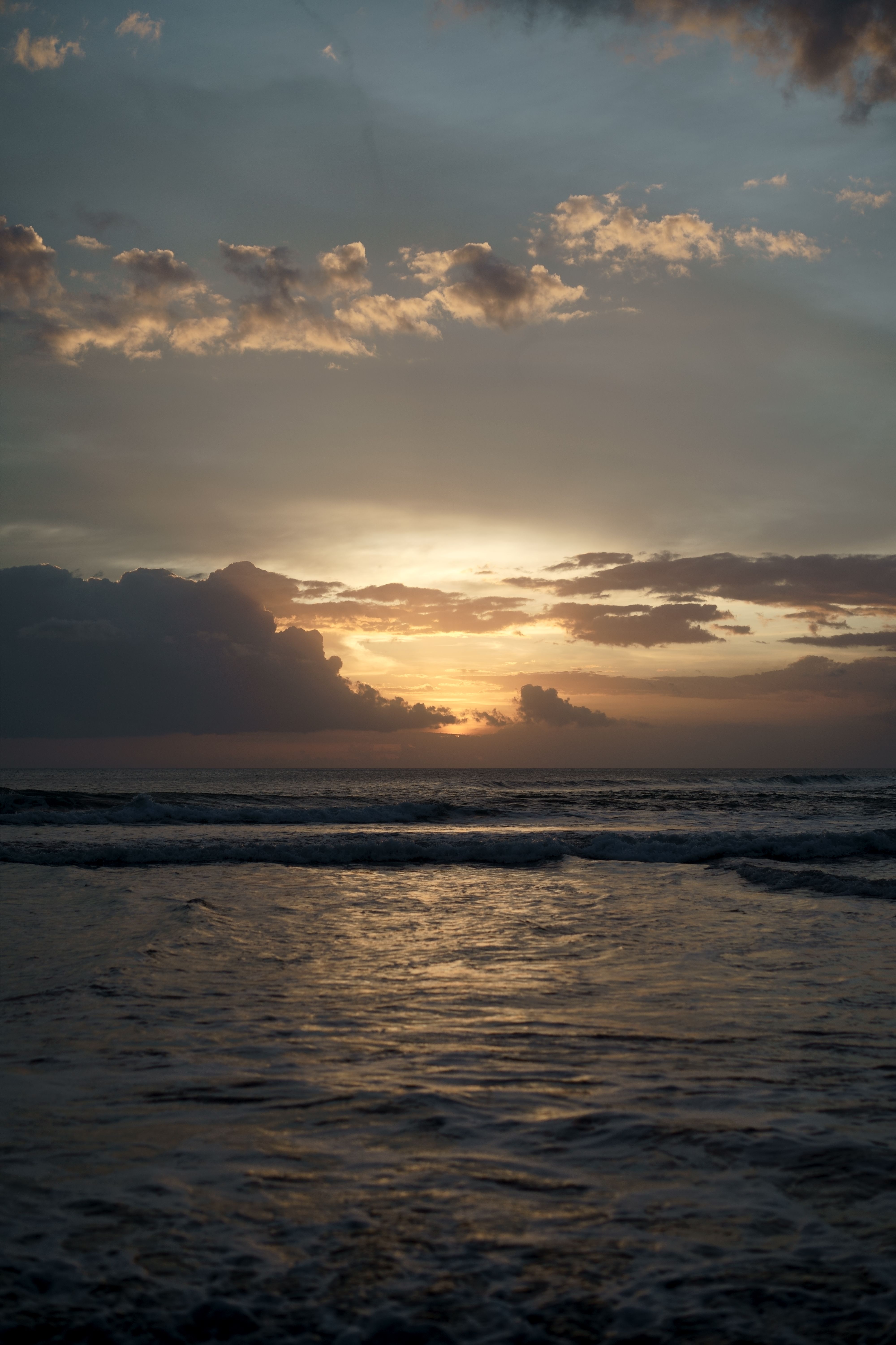 Sunset Over Waves at Kuta Beach, Bali, Indonesia · Free Stock Photo