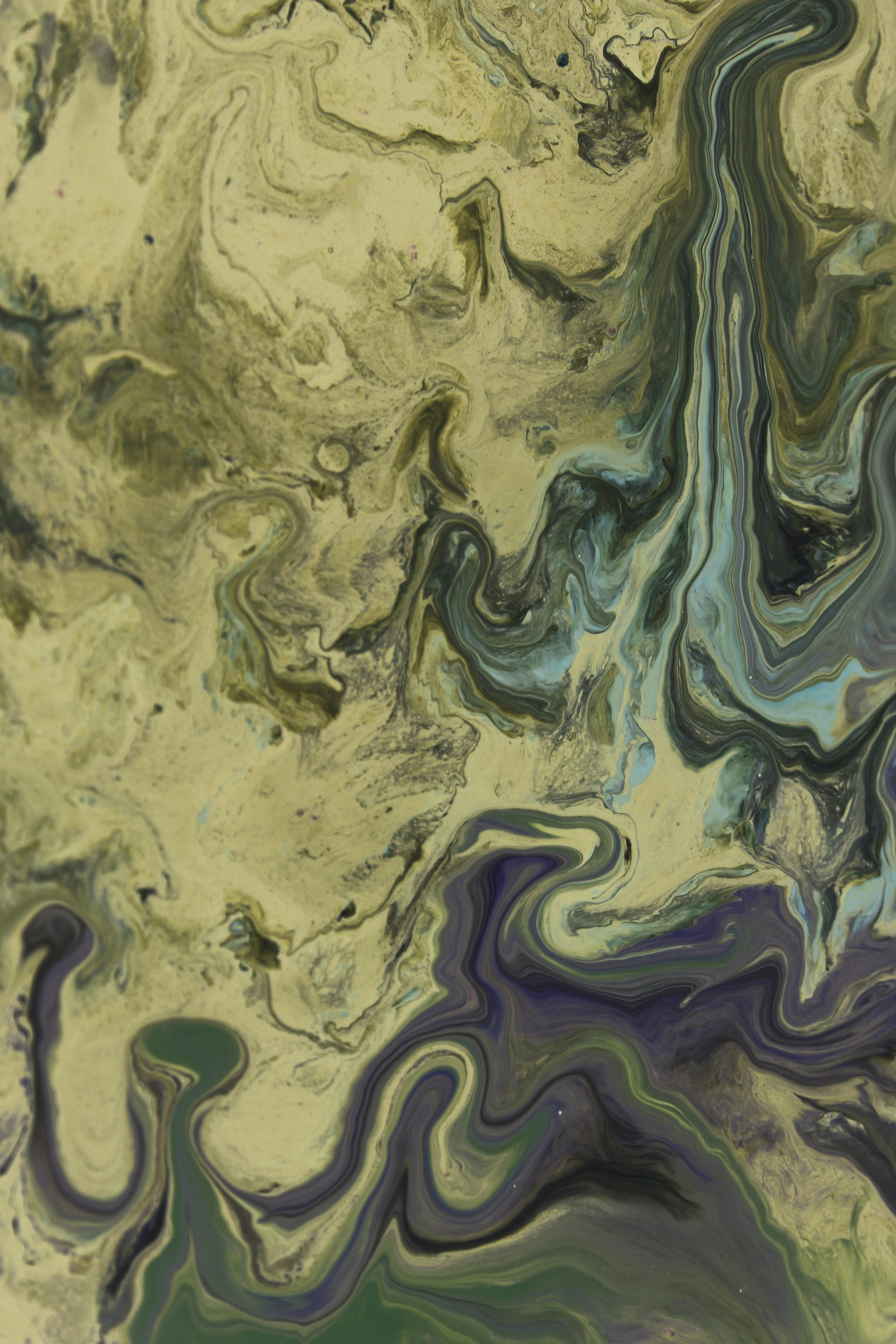 Abstract Colorful Marble Swirl Design · Free Stock Photo