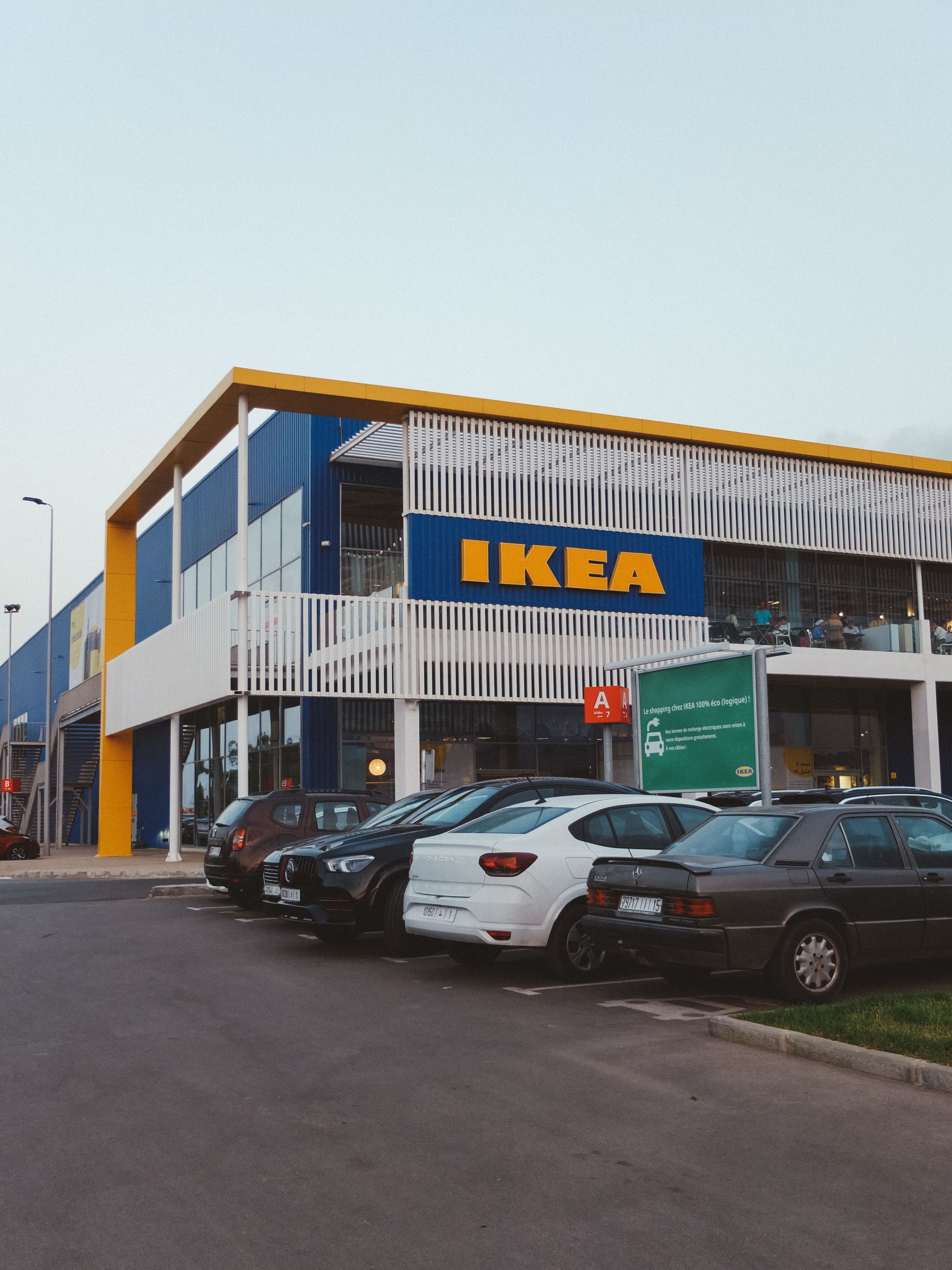 IKEA Store Exterior with Parking Lot View · Free Stock Photo