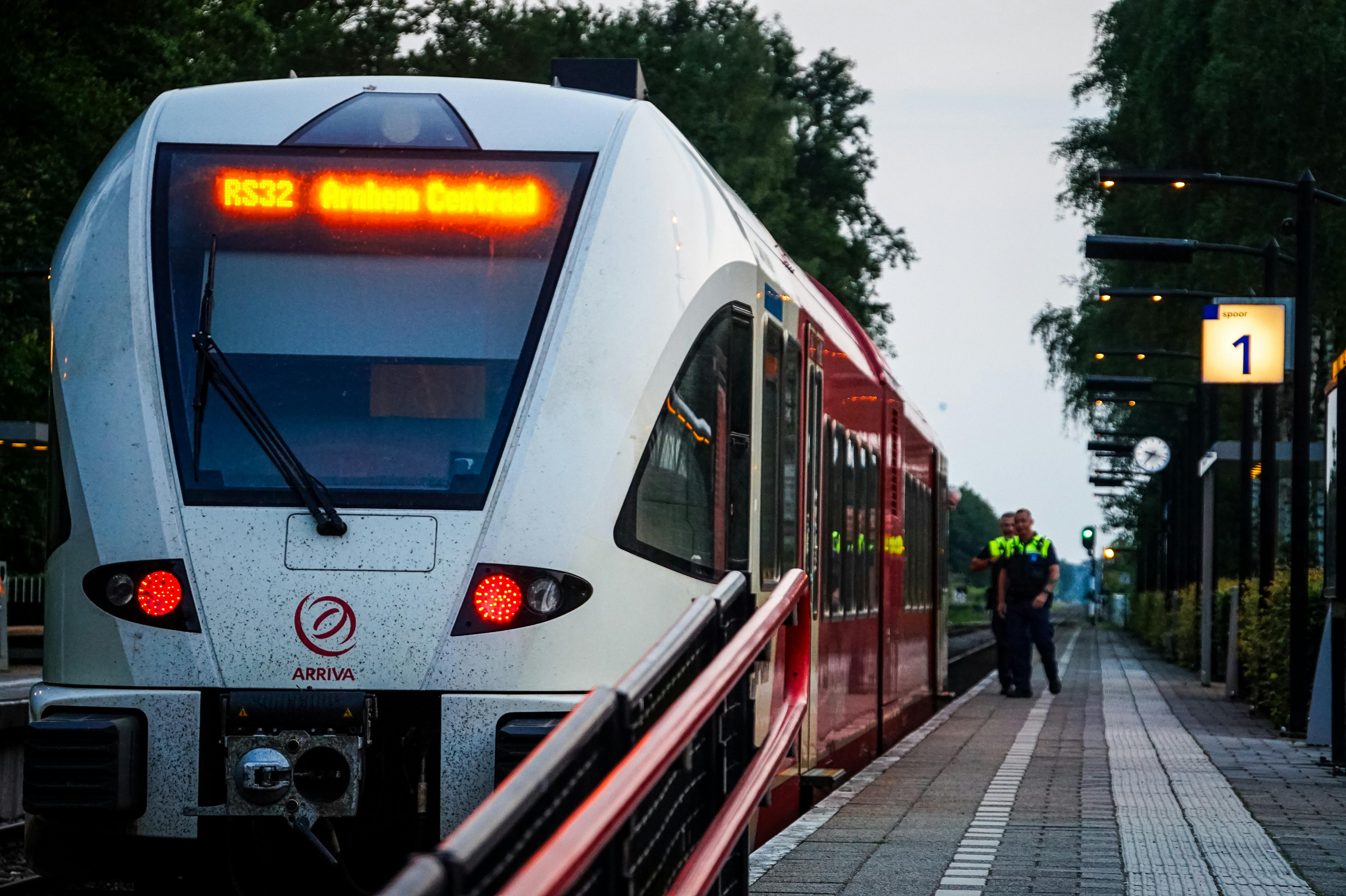 Modern Train at Station During Twilight · Free Stock Photo