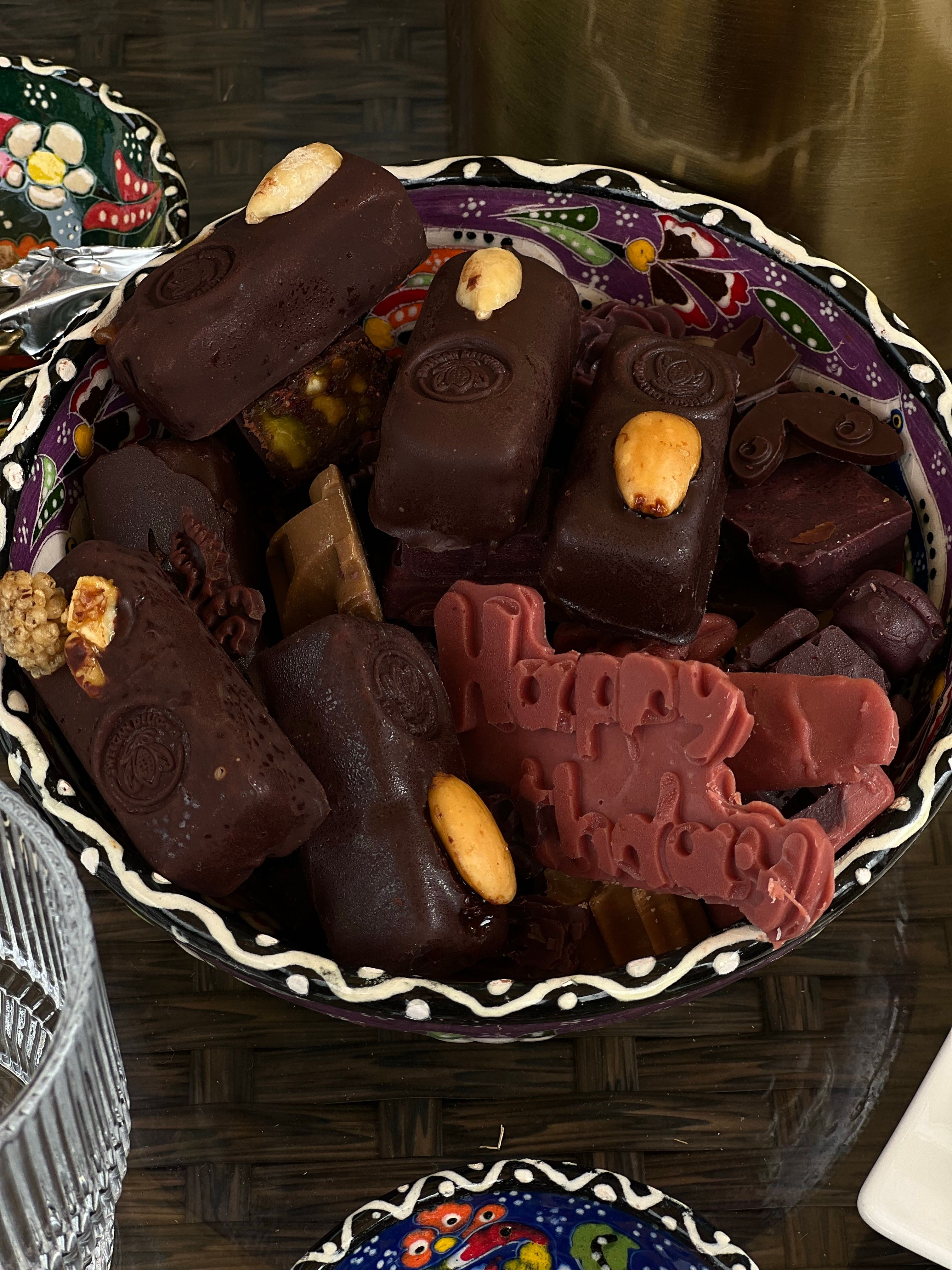 Assorted Chocolate Treats in Decorative Bowl · Free Stock Photo