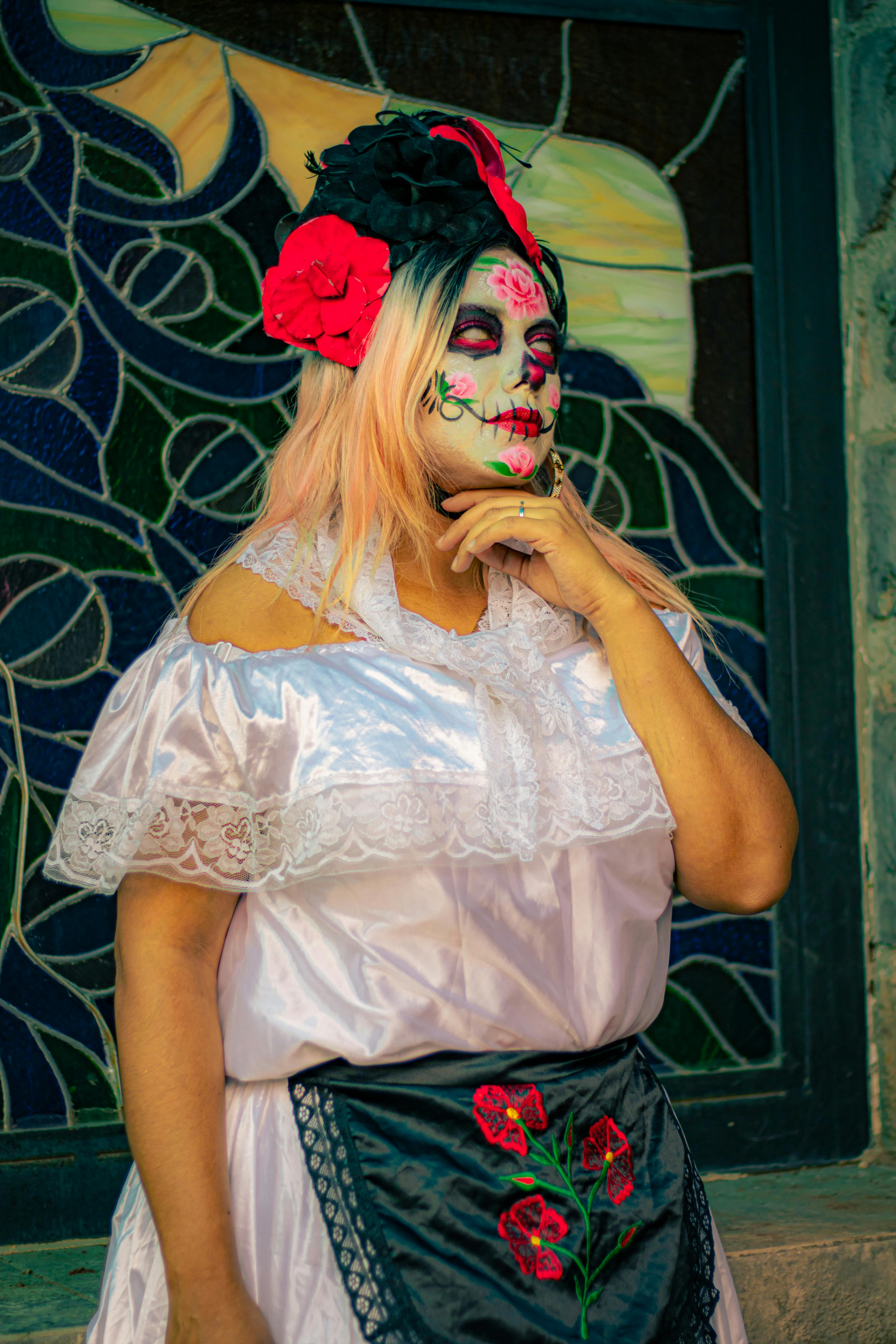 Traditional Catrina Costume in Mexico City · Free Stock Photo