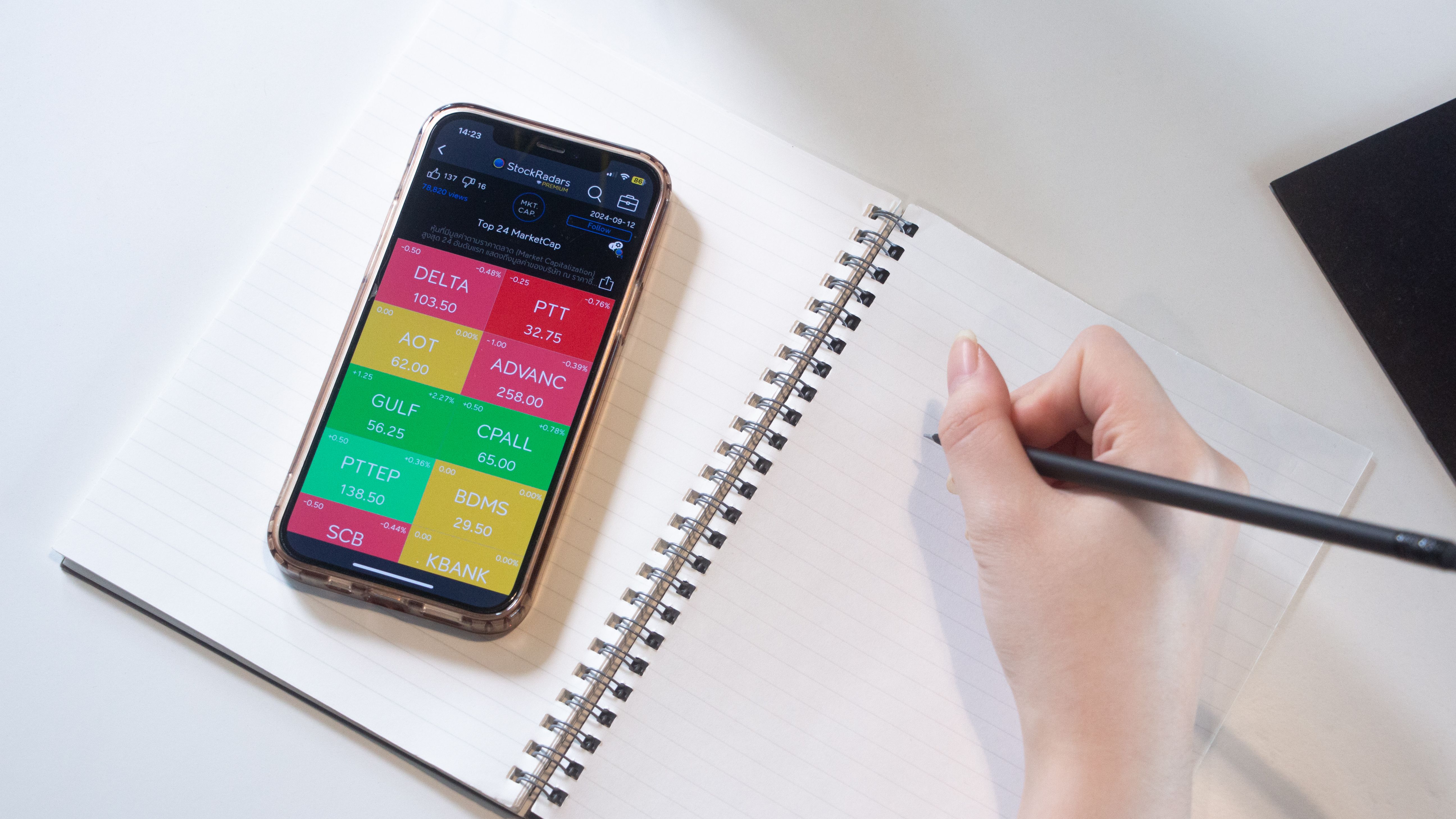 Stock Market Analysis with Smartphone and Notebook · Free Stock Photo
