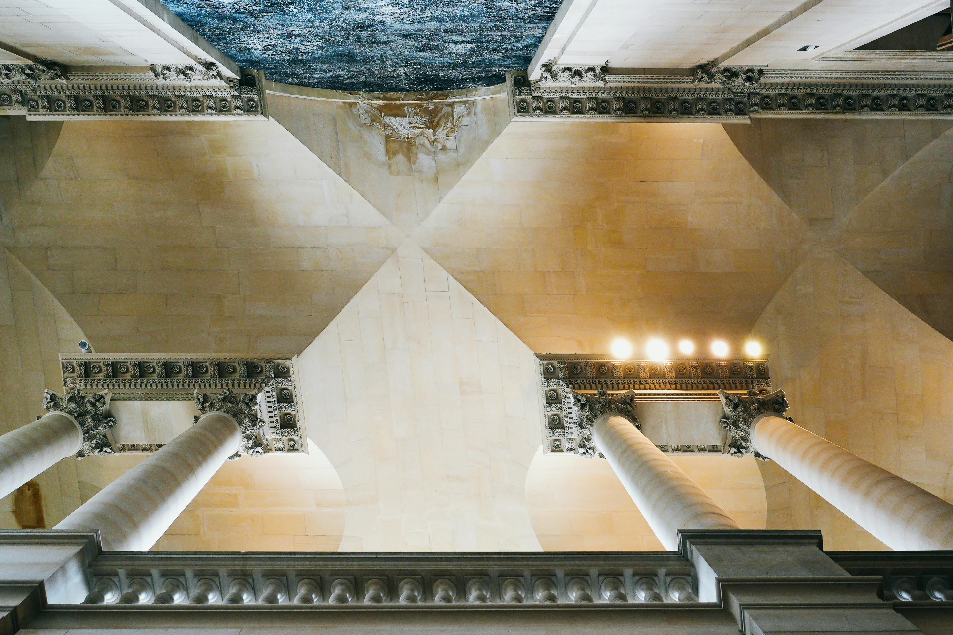 Architectural Detail of Louvre Interior Ceiling · Free Stock Photo