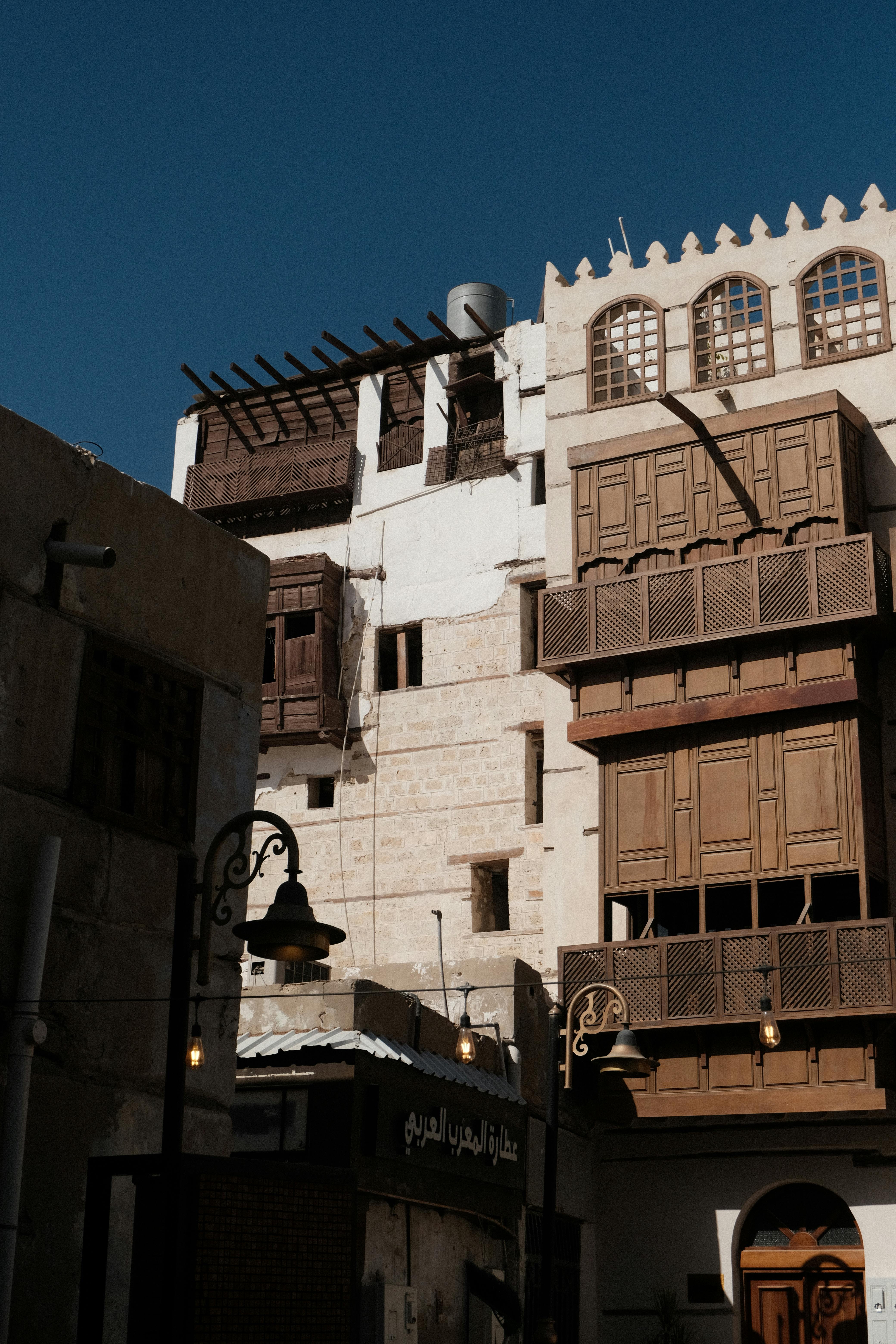 Historic Saudi Architecture in Jeddah's Al-Balad · Free Stock Photo