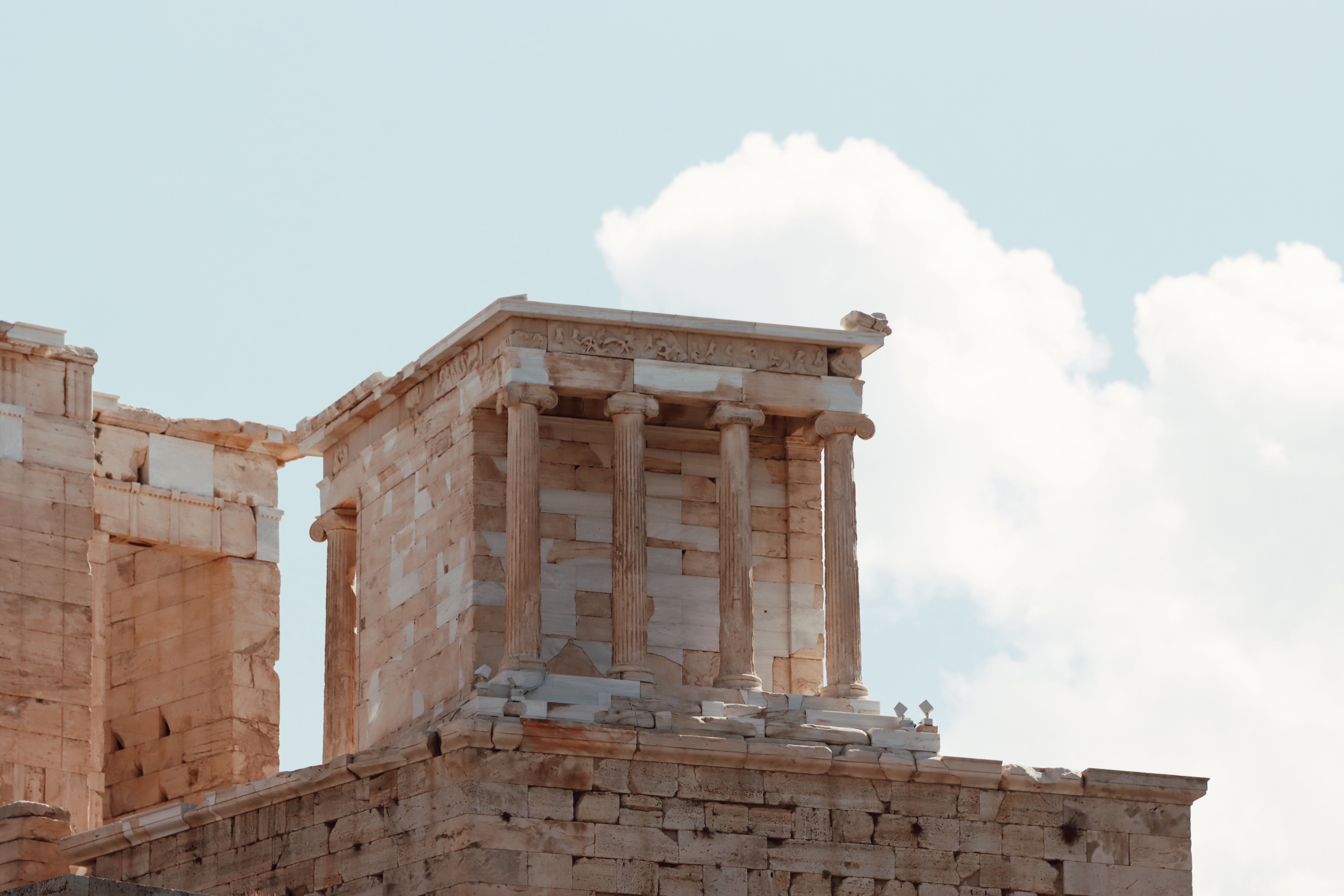 Ancient Greek Architecture at the Acropolis · Free Stock Photo