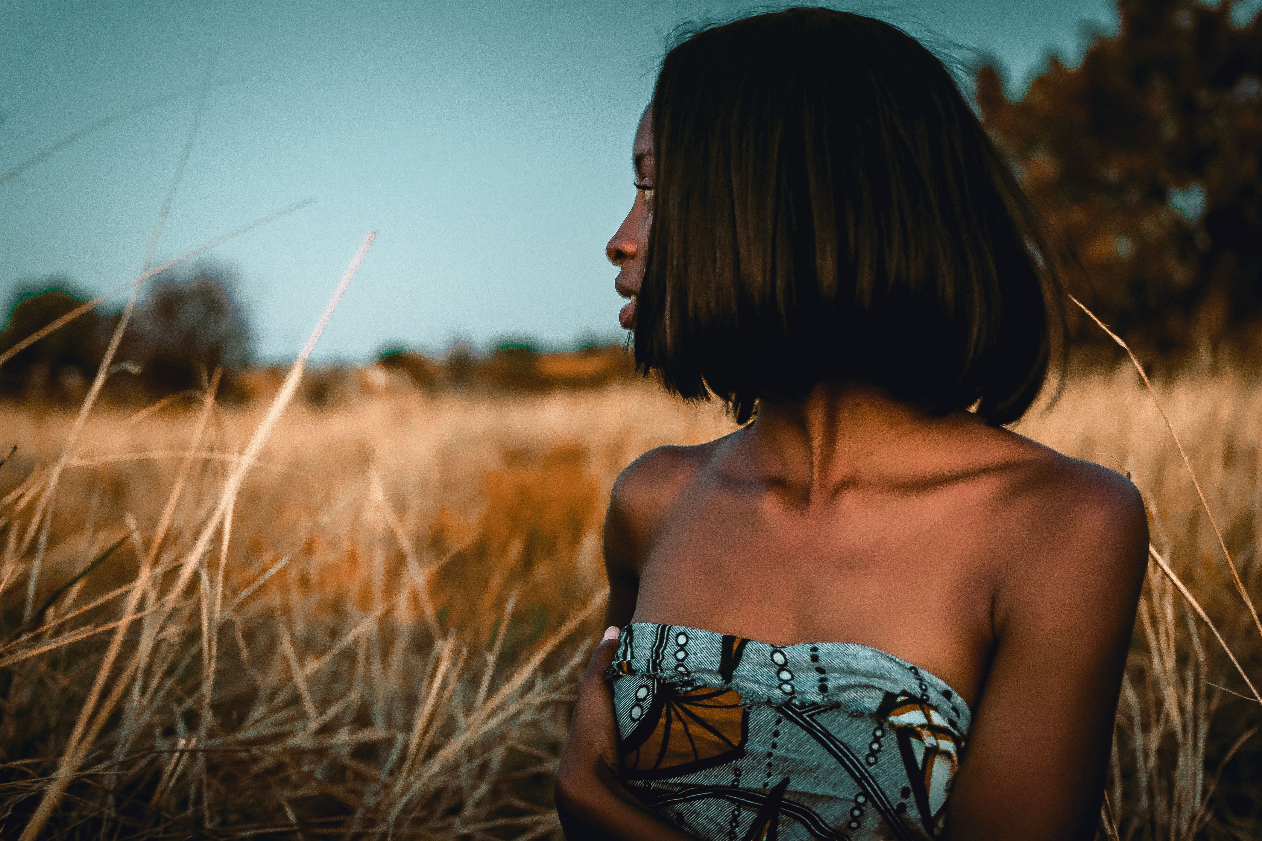 Portrait of Woman in Nature at Sunset · Free Stock Photo