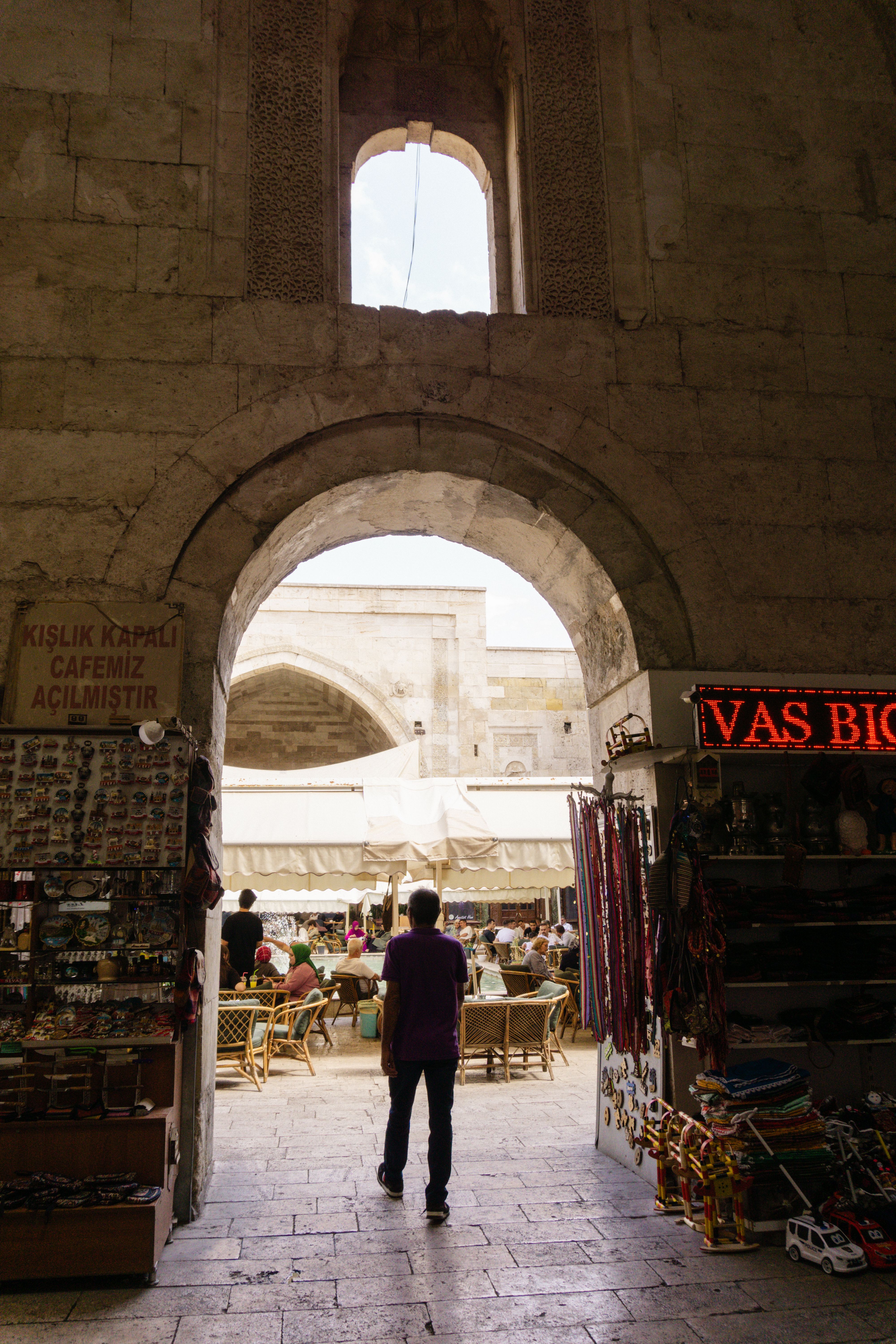 Historic Marketplace with Stone Archway · Free Stock Photo