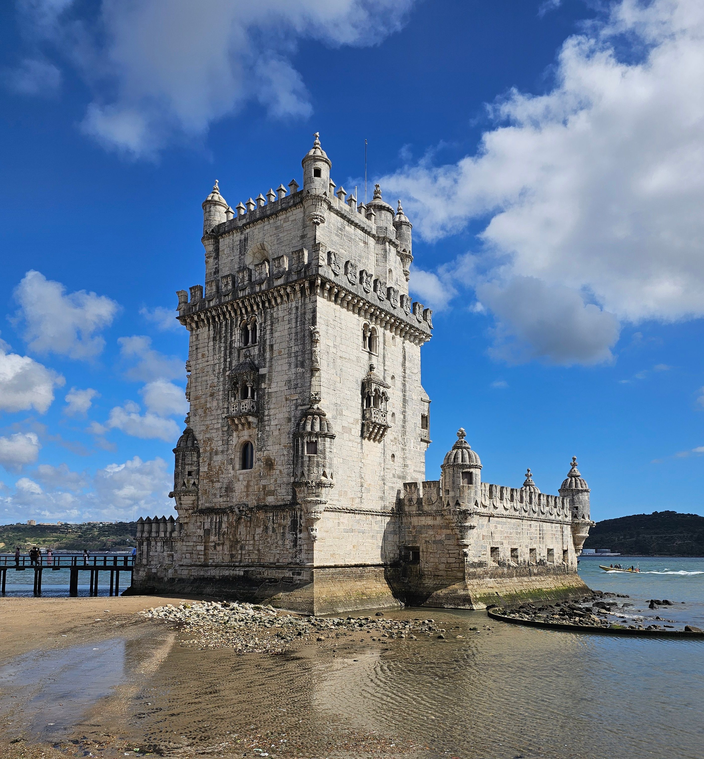 Majestic Belem Tower Against Clear Blue Sky · Free Stock Photo