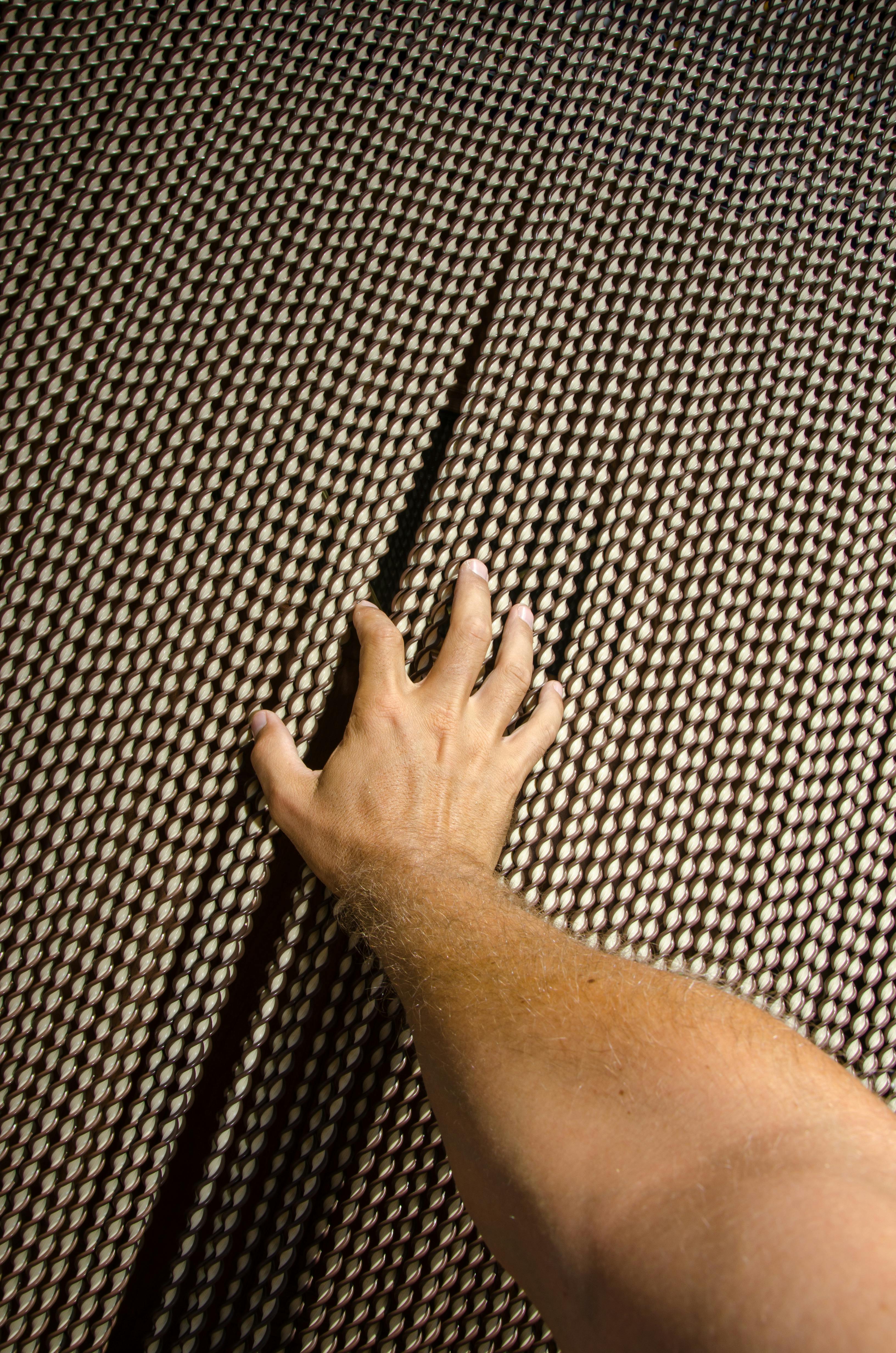 Close-Up of Hand Touching Textured Surface · Free Stock Photo