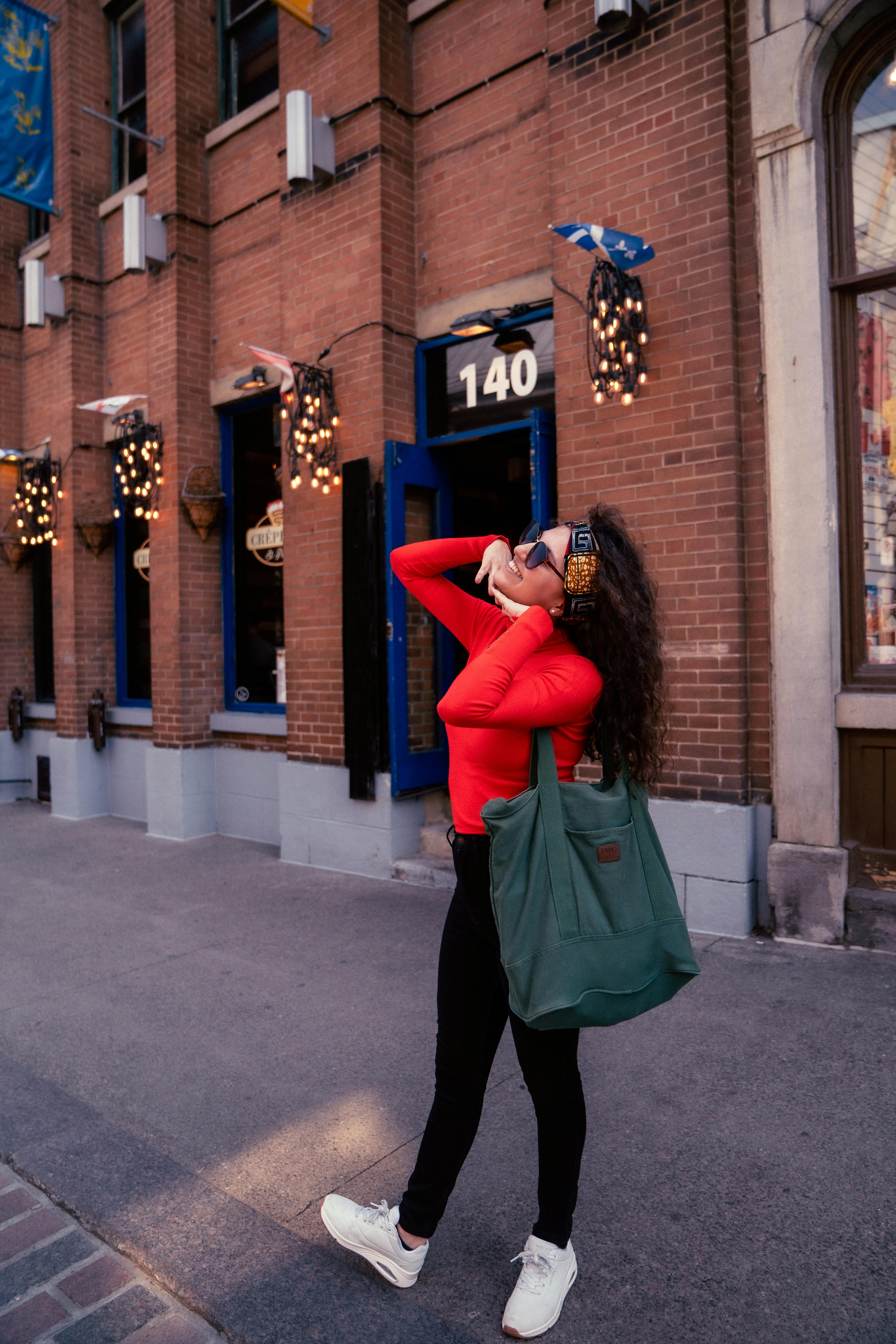 Fashionable Woman in Quebec City Streets · Free Stock Photo
