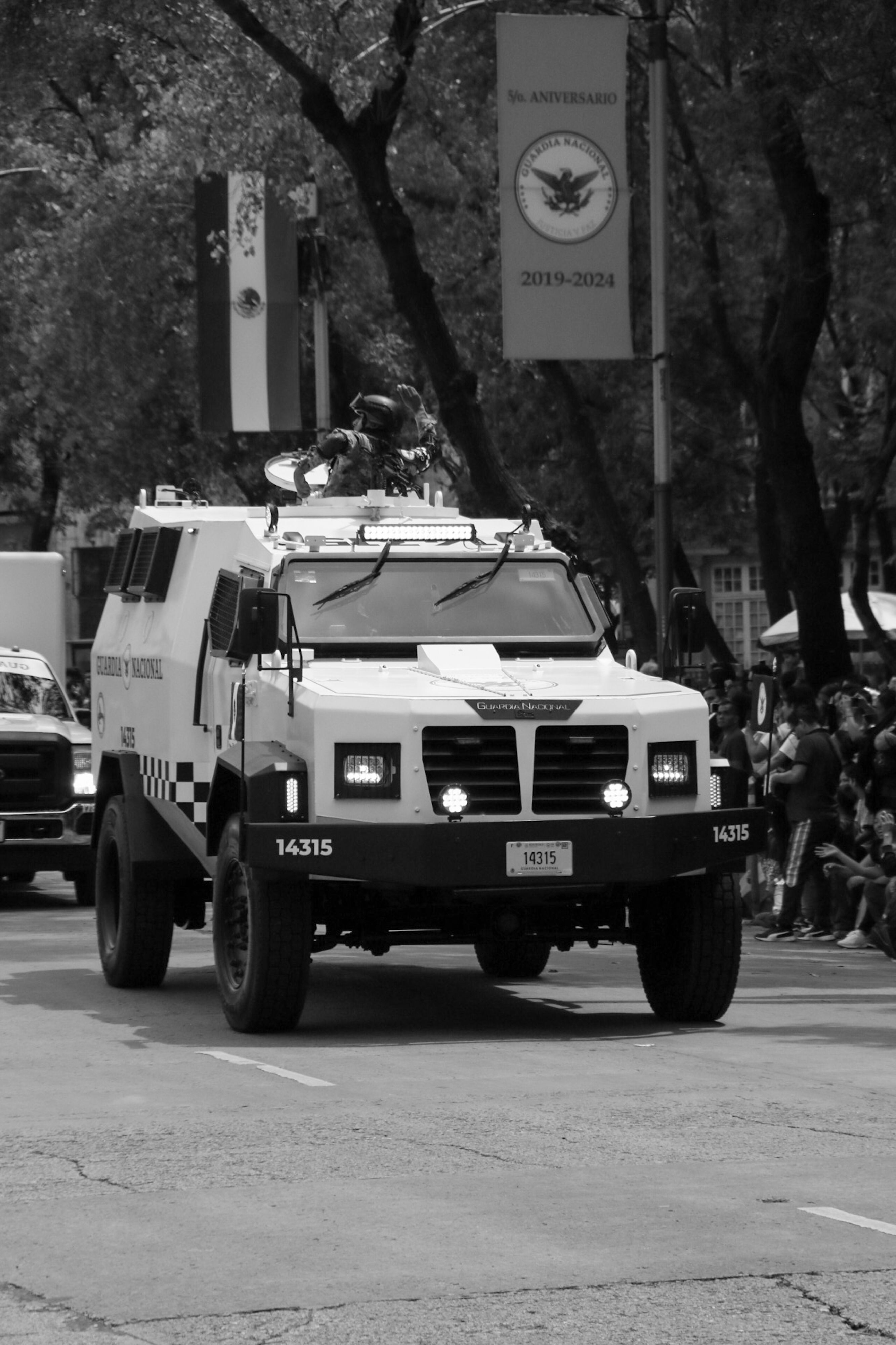 National Guard Armored Vehicle in Parade · Free Stock Photo