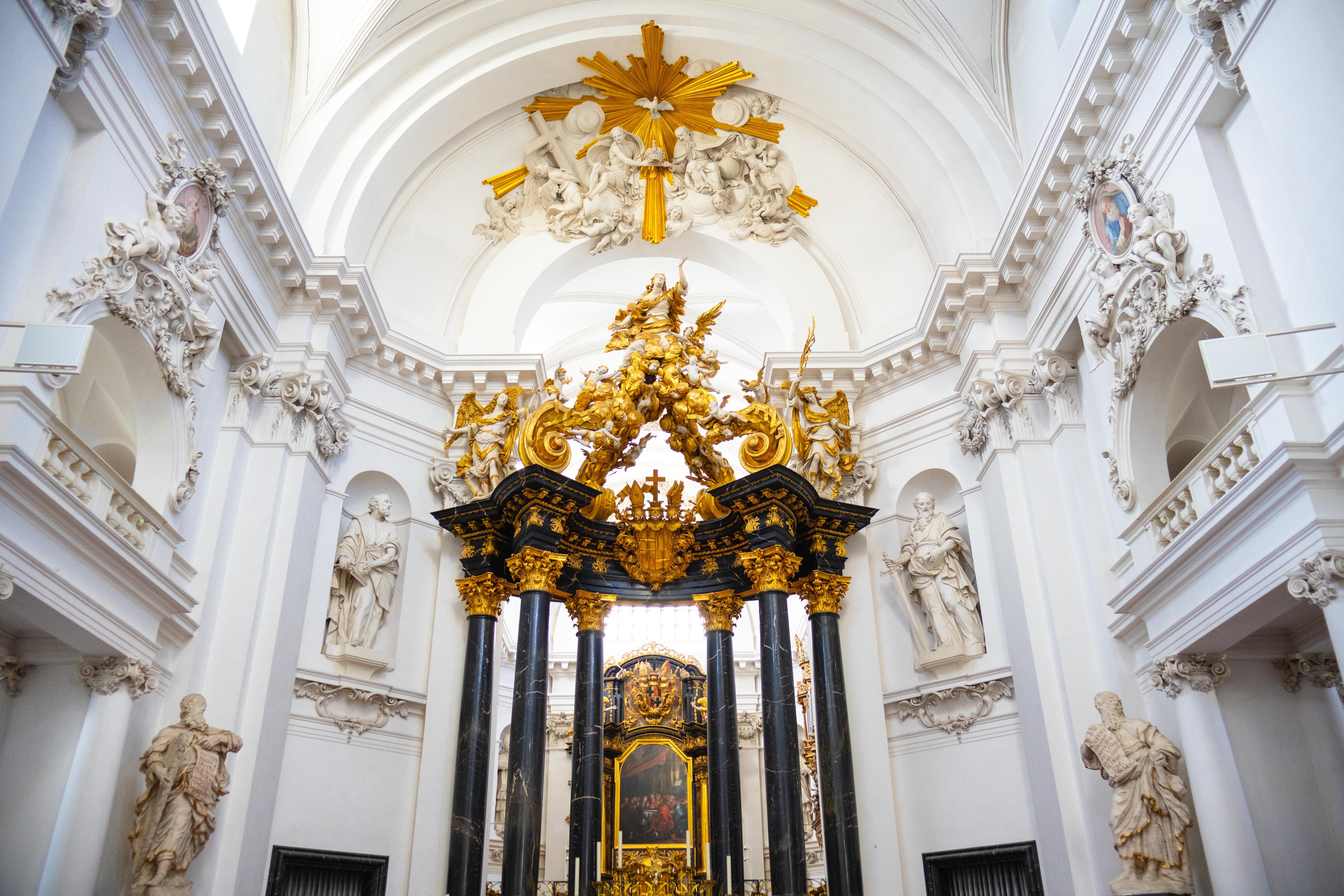 Baroque Architecture Inside a Historic Church · Free Stock Photo