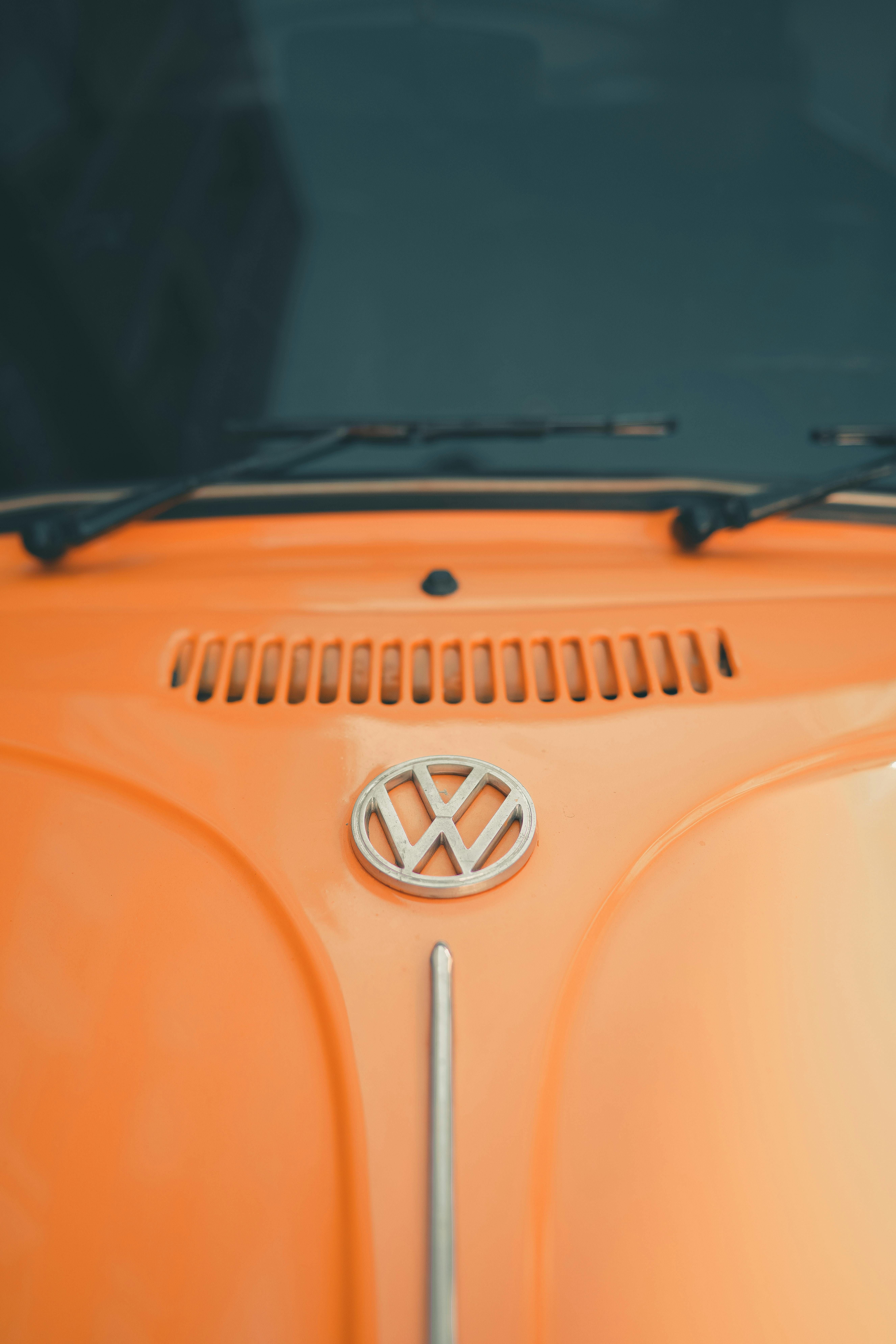 Close-up of Classic VW Beetle Hood in İstanbul · Free Stock Photo
