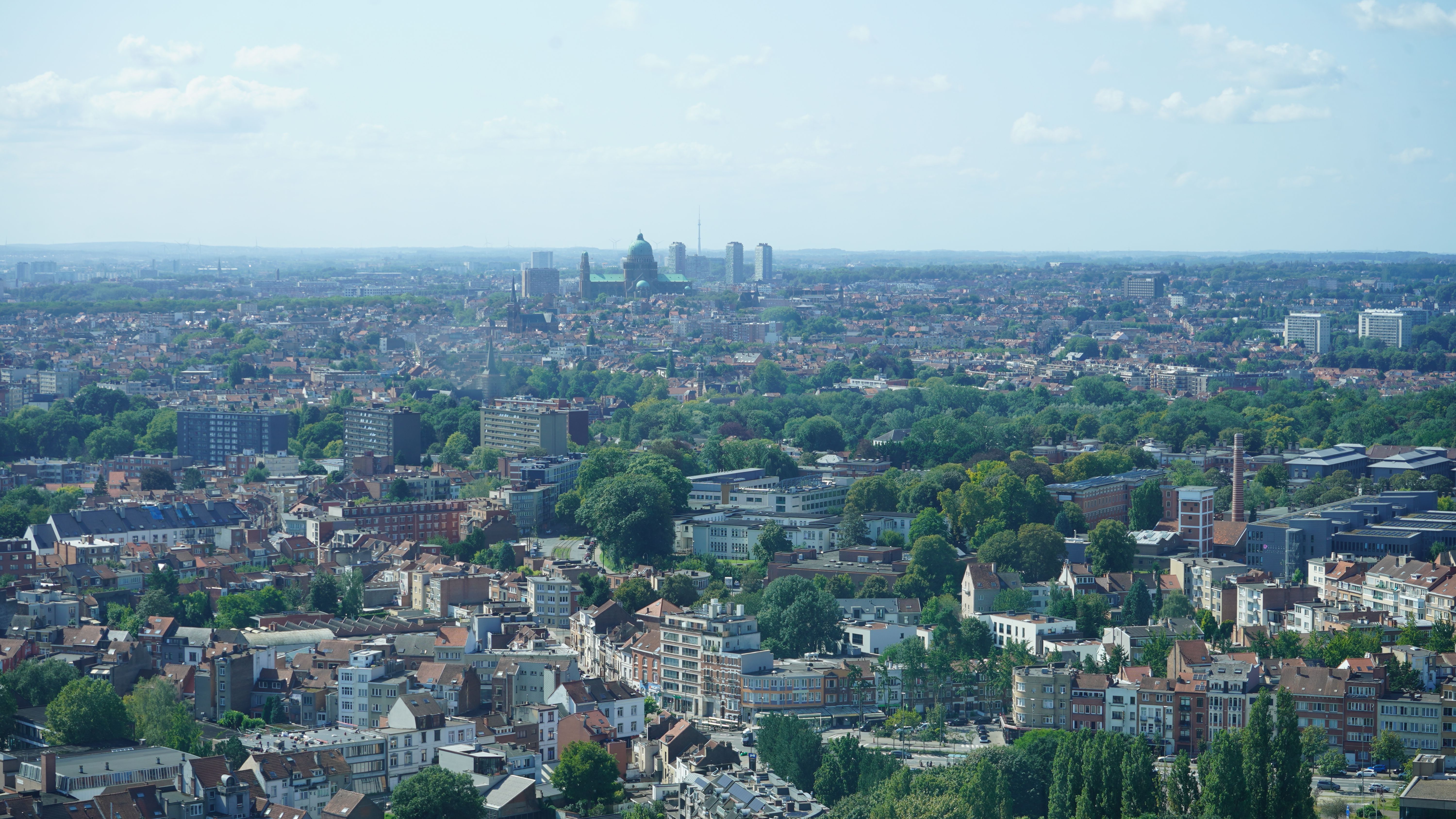 Panoramic Cityscape View of Brussels Skyline · Free Stock Photo