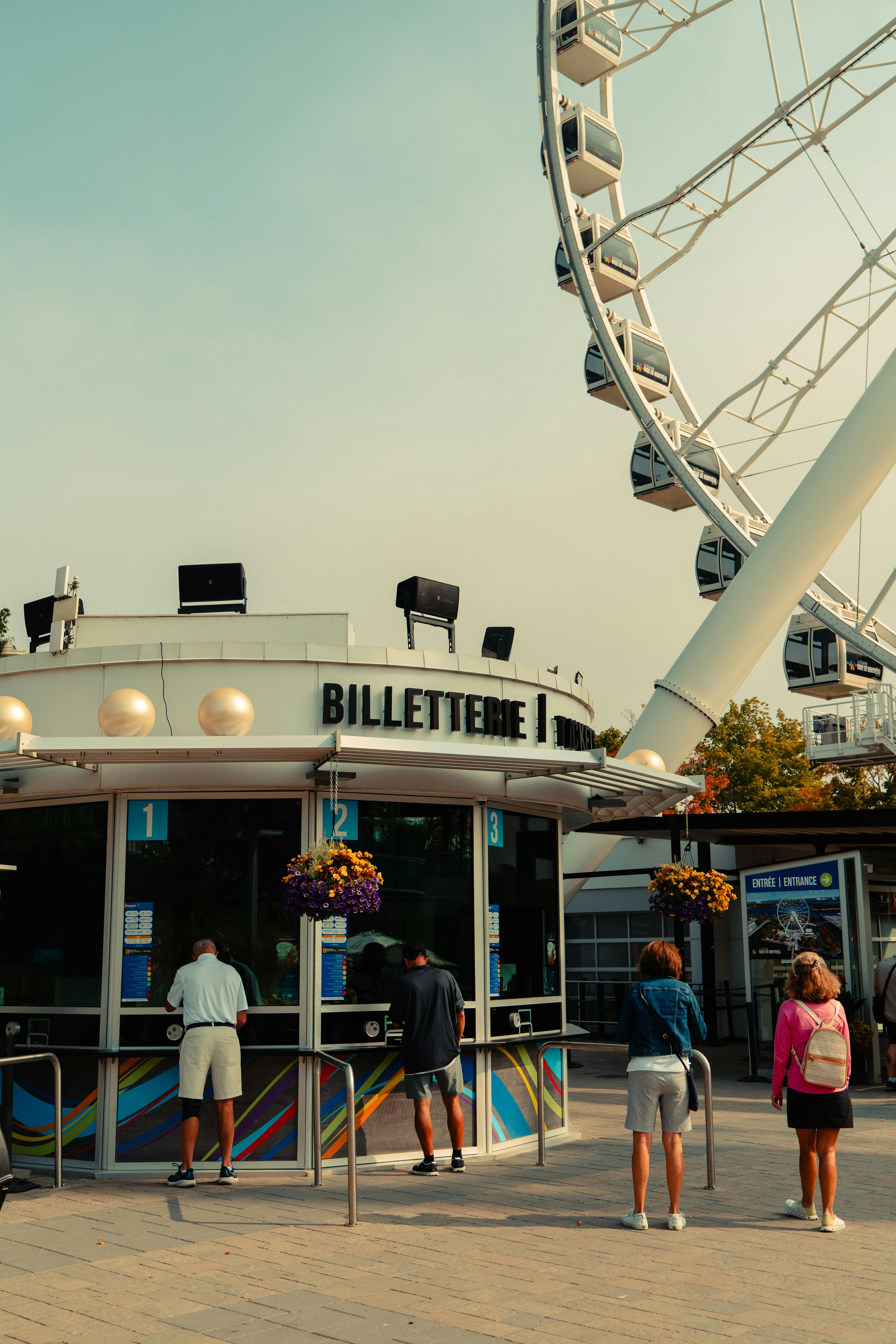 People Queueing at Québec City Ferris Wheel · Free Stock Photo