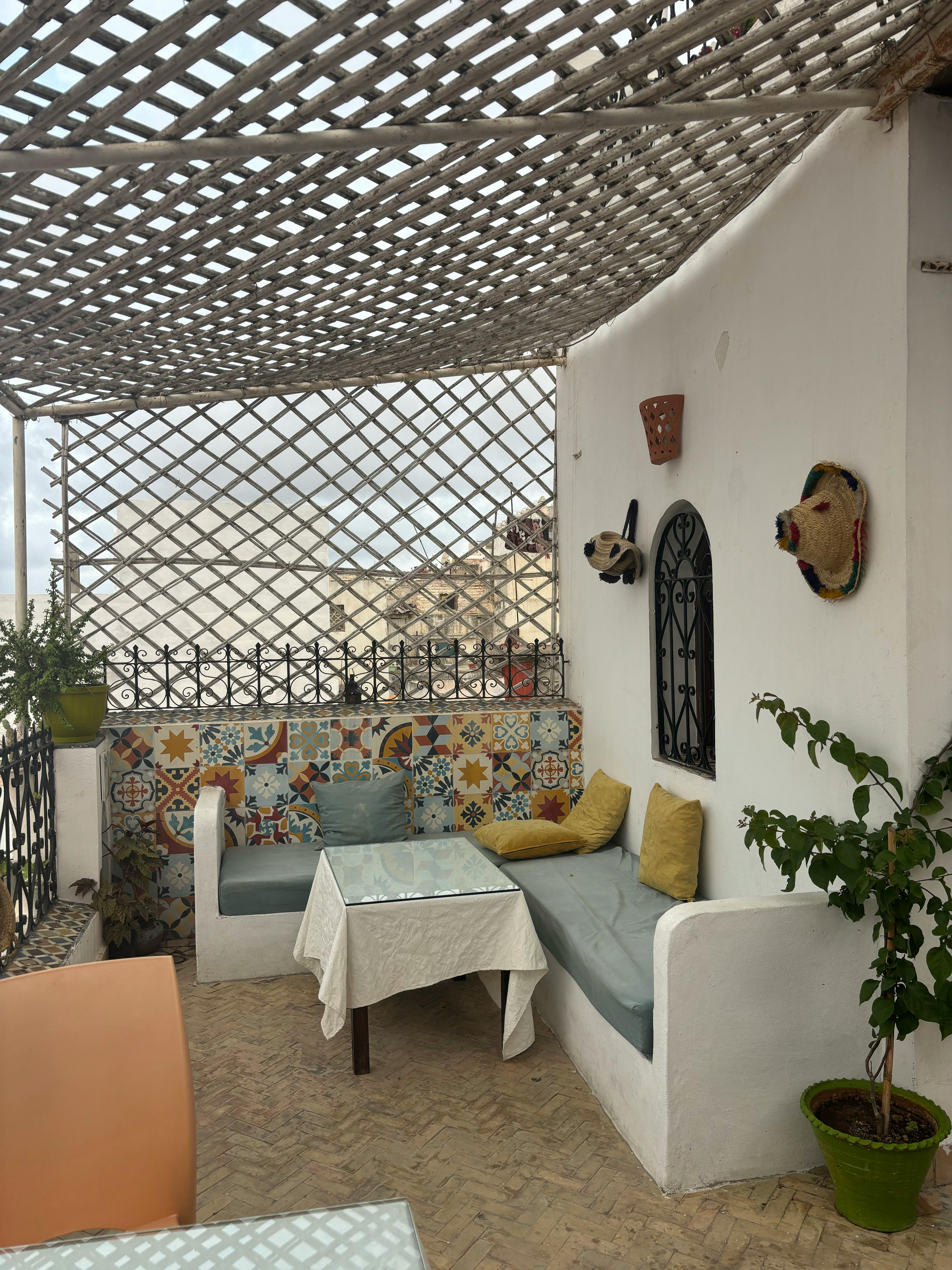 Charming Mediterranean Outdoor Café Terrace · Free Stock Photo