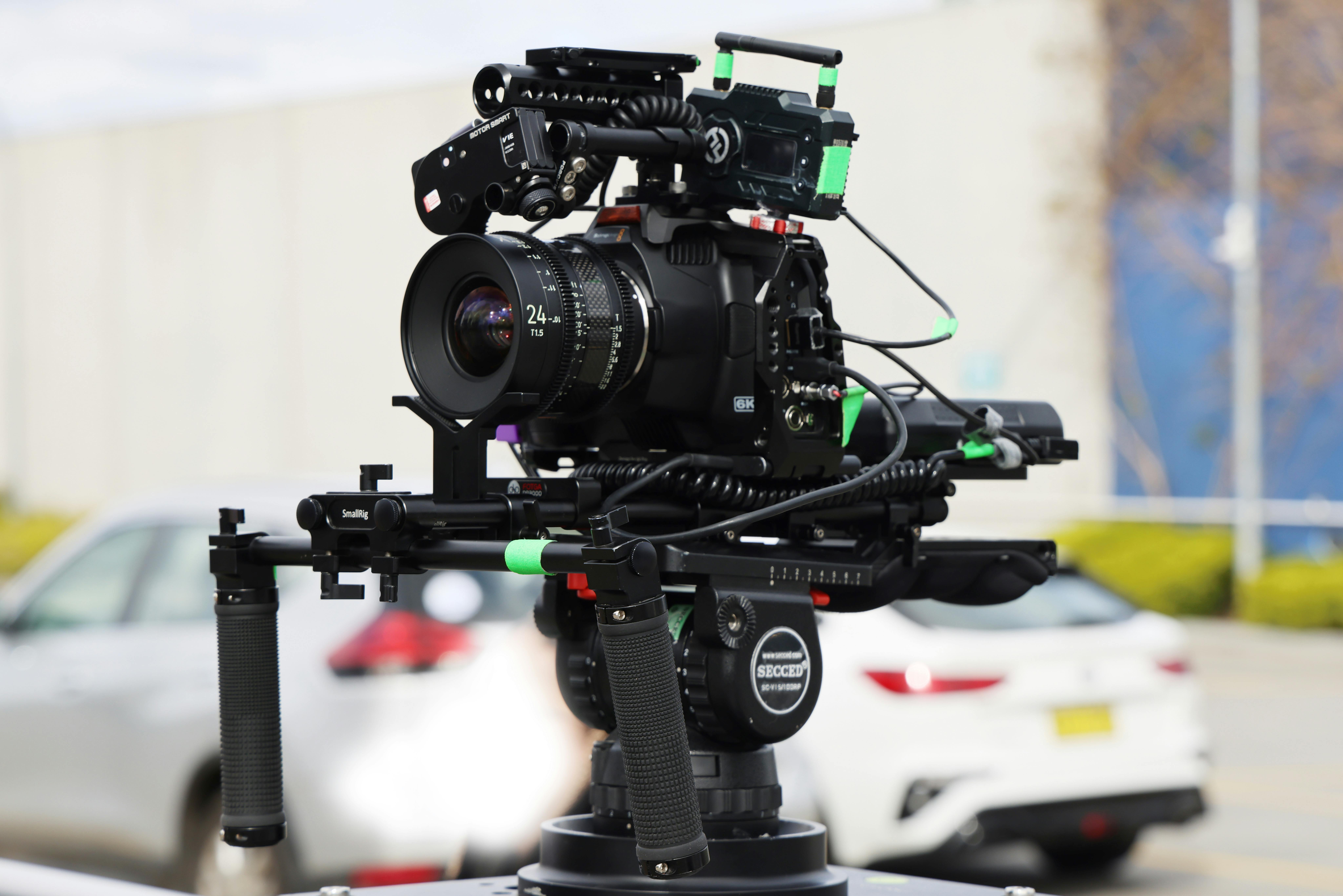 Professional Video Camera Setup Outdoors · Free Stock Photo