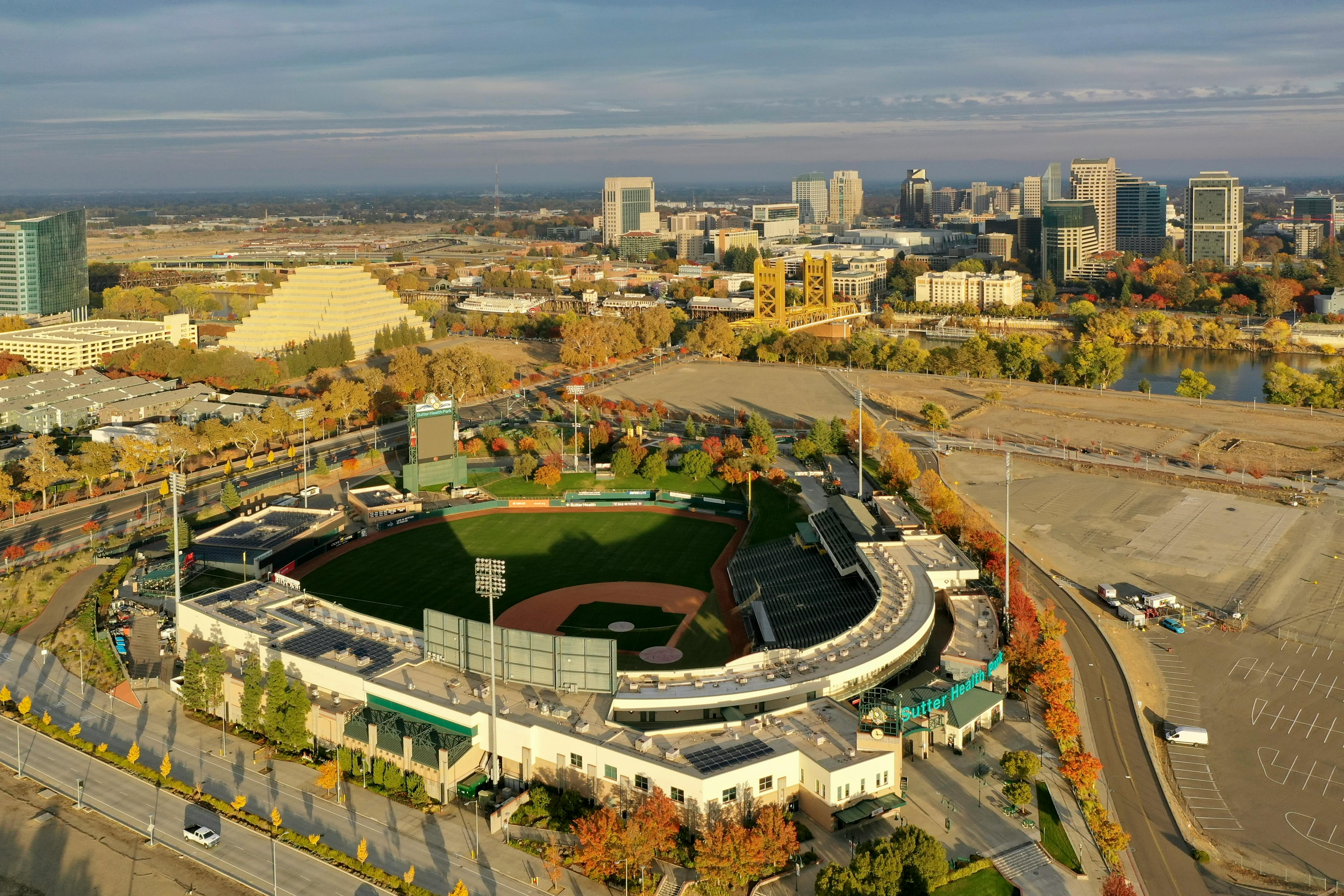 Aerial View of Sacramento Baseball Stadium · Free Stock Photo