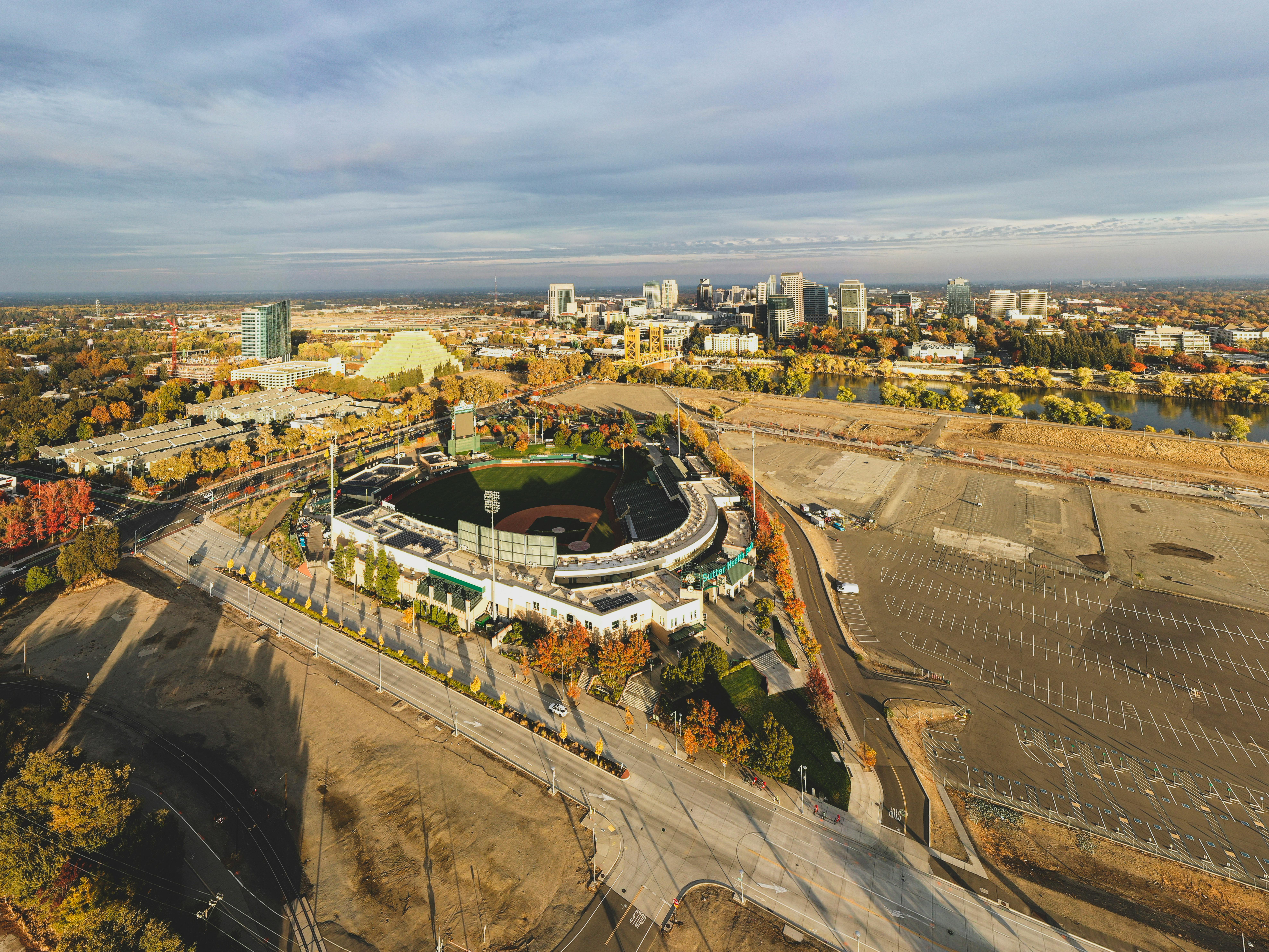Aerial View of Sacramento Baseball Stadium · Free Stock Photo