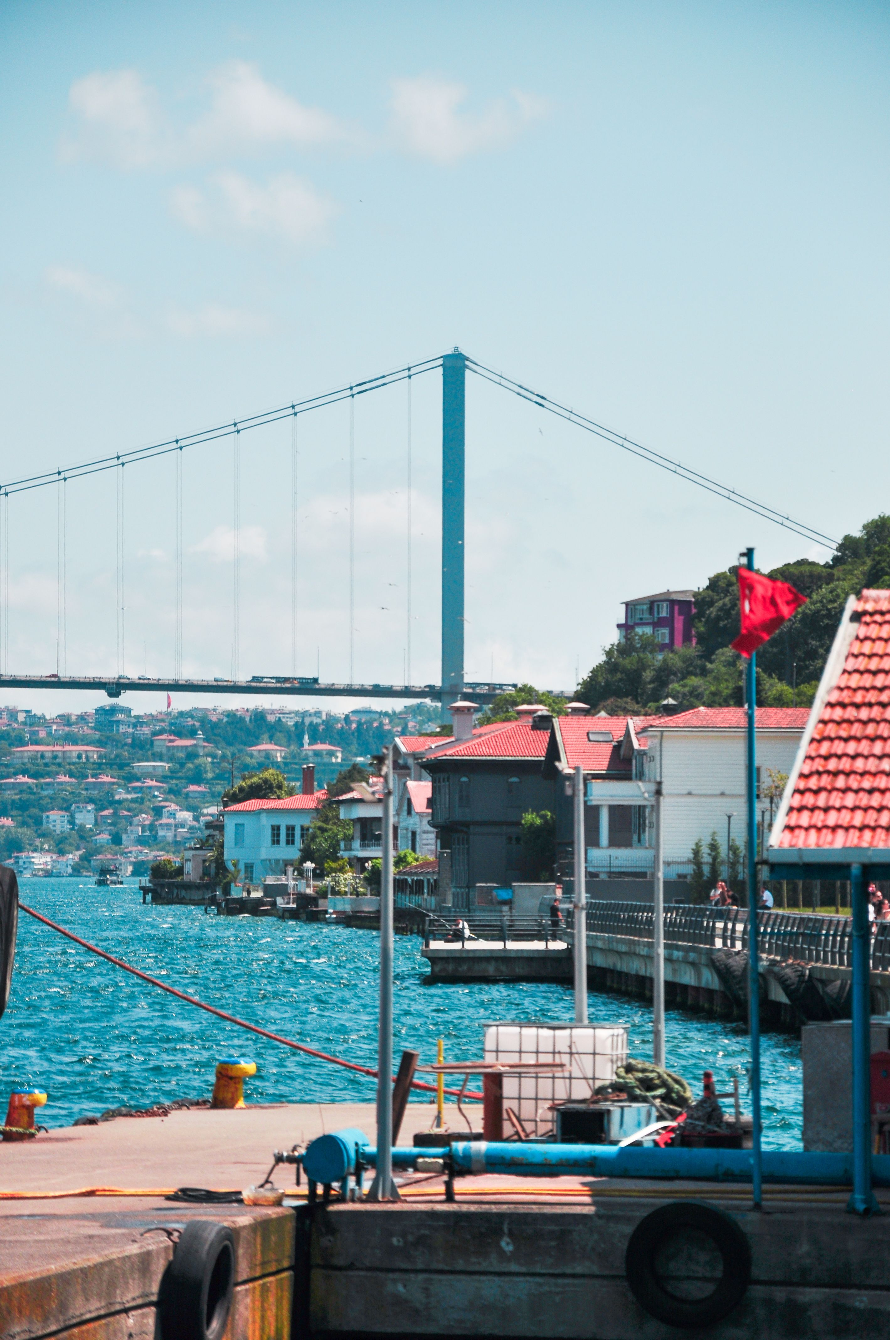 Istanbul Bosphorus Bridge and Waterfront View · Free Stock Photo