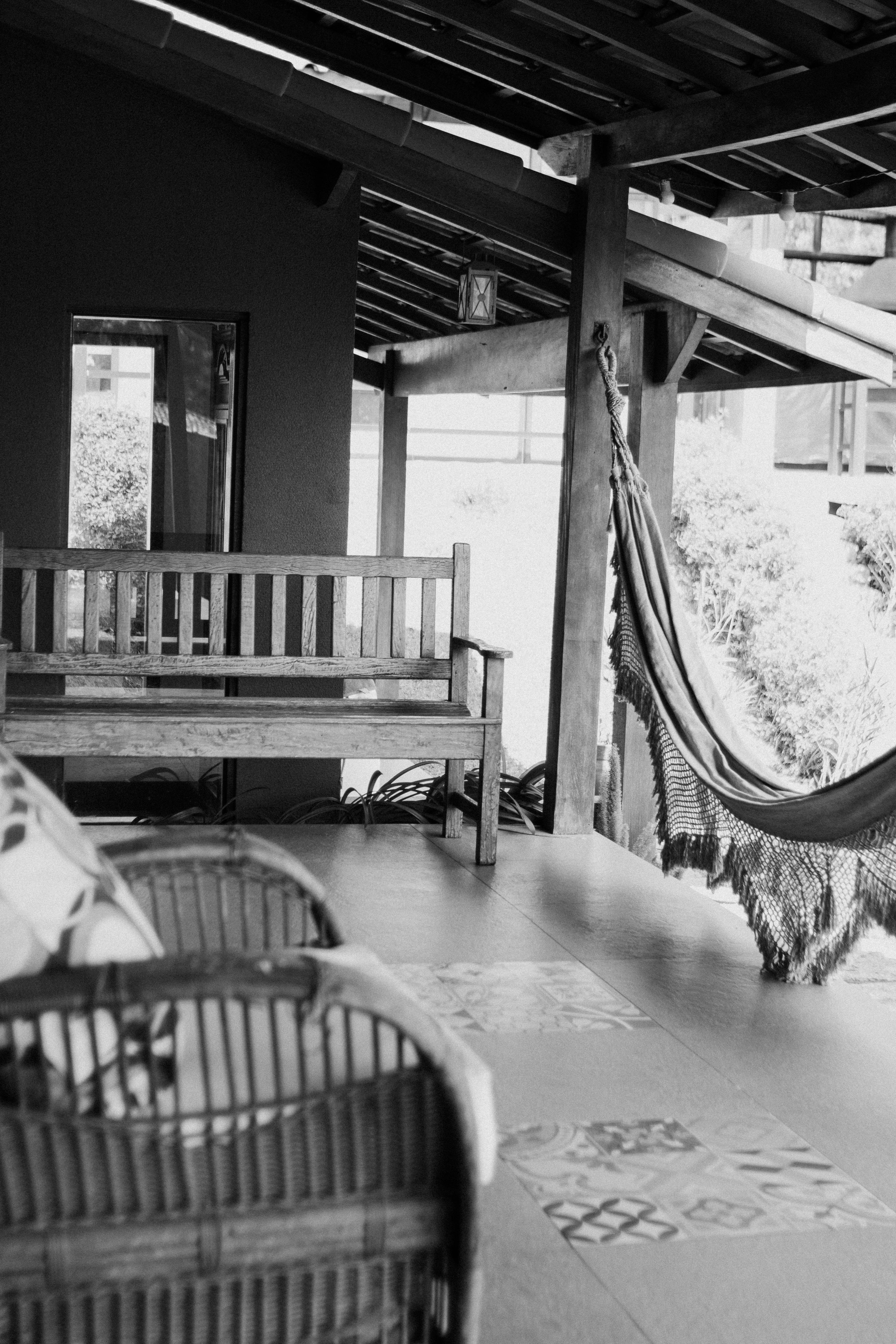 Tranquil Brazilian Veranda with Hammock · Free Stock Photo