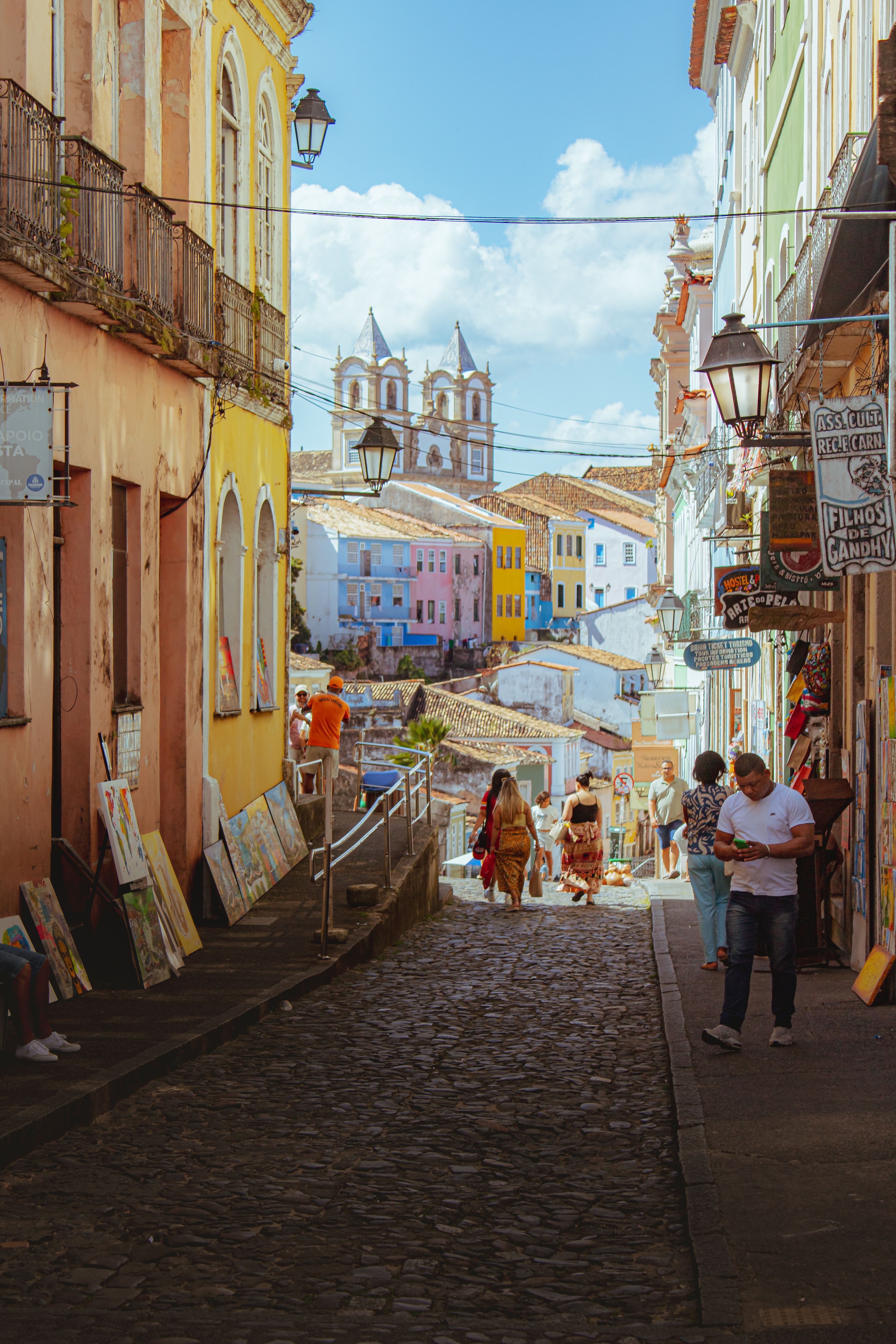 Colorful Street in Pelourinho, Salvador, Brazil · Free Stock Photo