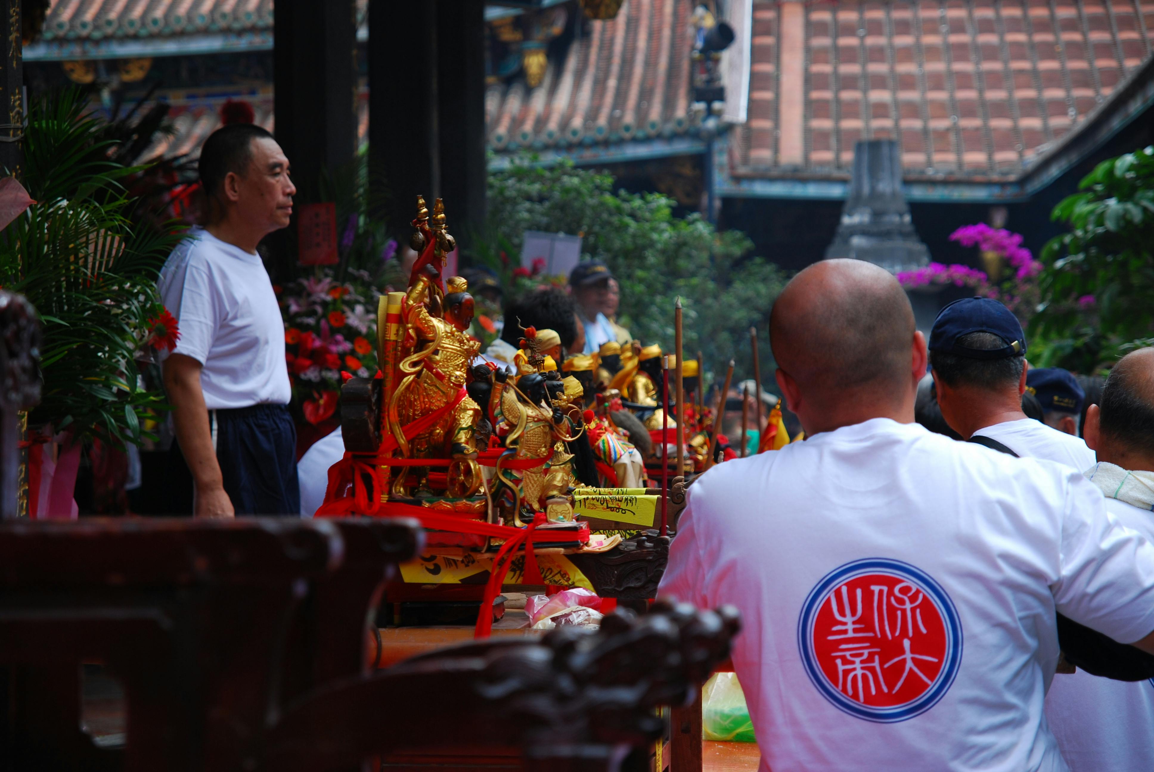 Vibrant Ceremony at Asian Temple Gathering · Free Stock Photo
