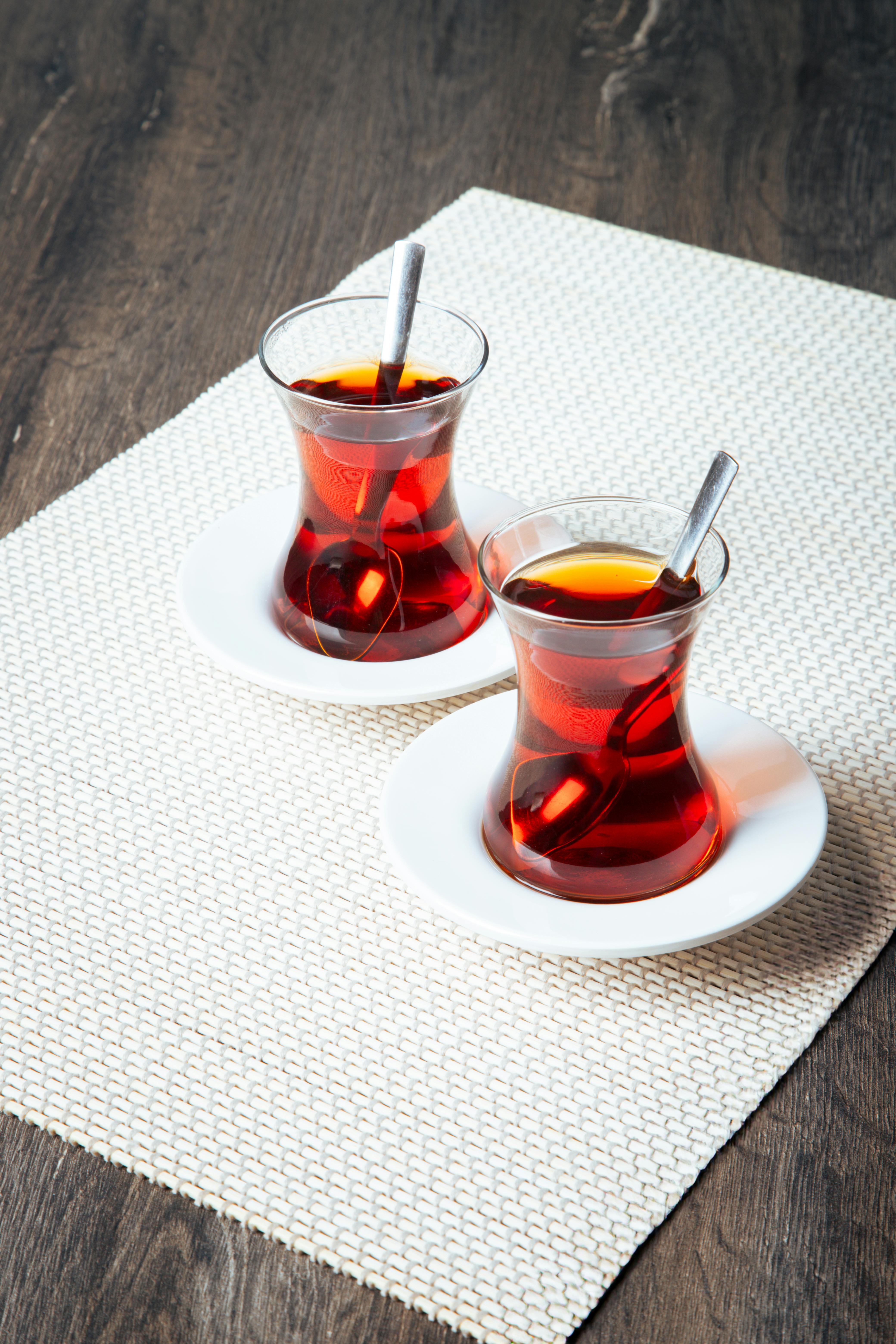 Authentic Turkish Tea in Traditional Glasses · Free Stock Photo