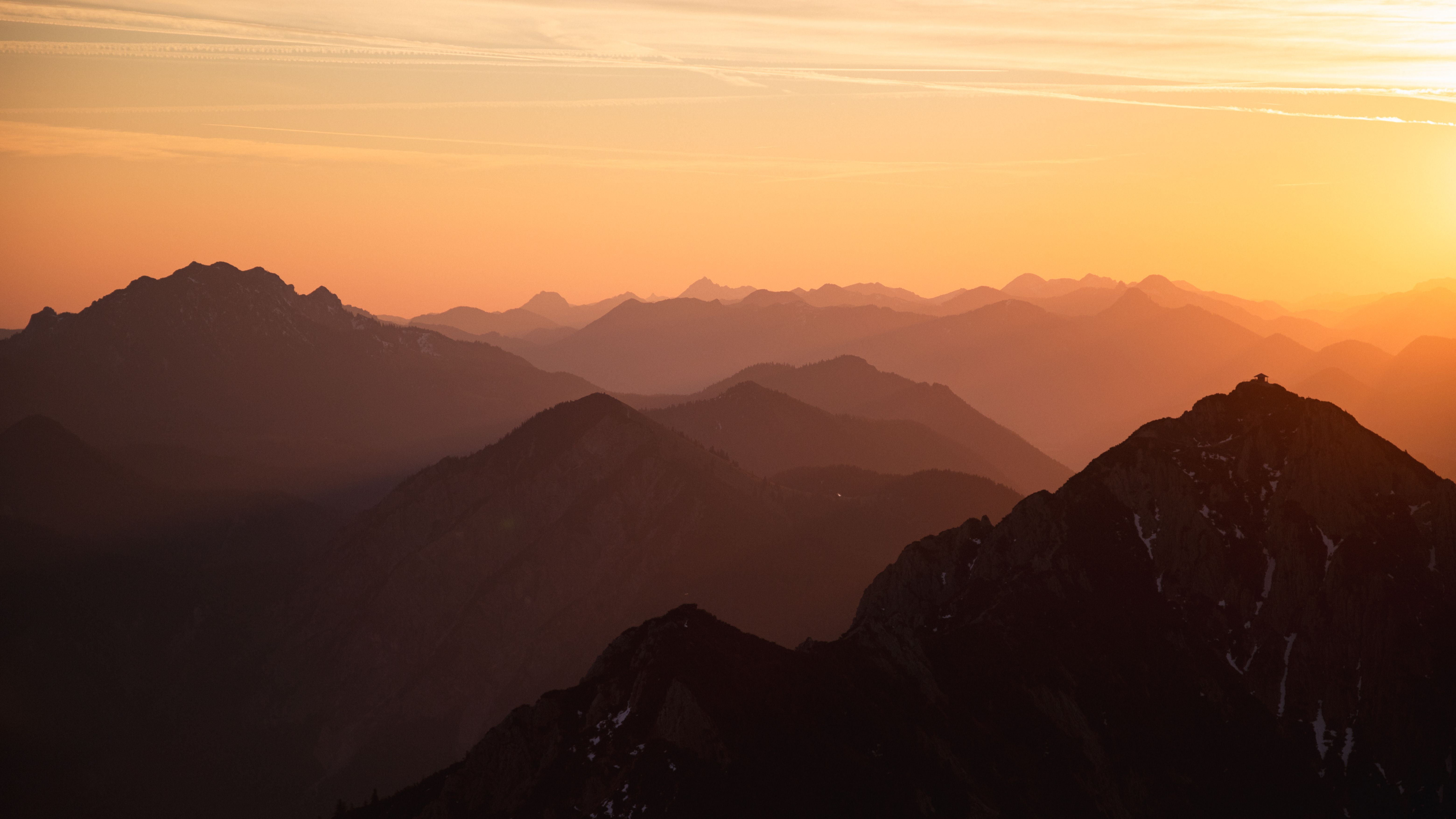 Breathtaking Sunrise Over Bavarian Alps · Free Stock Photo