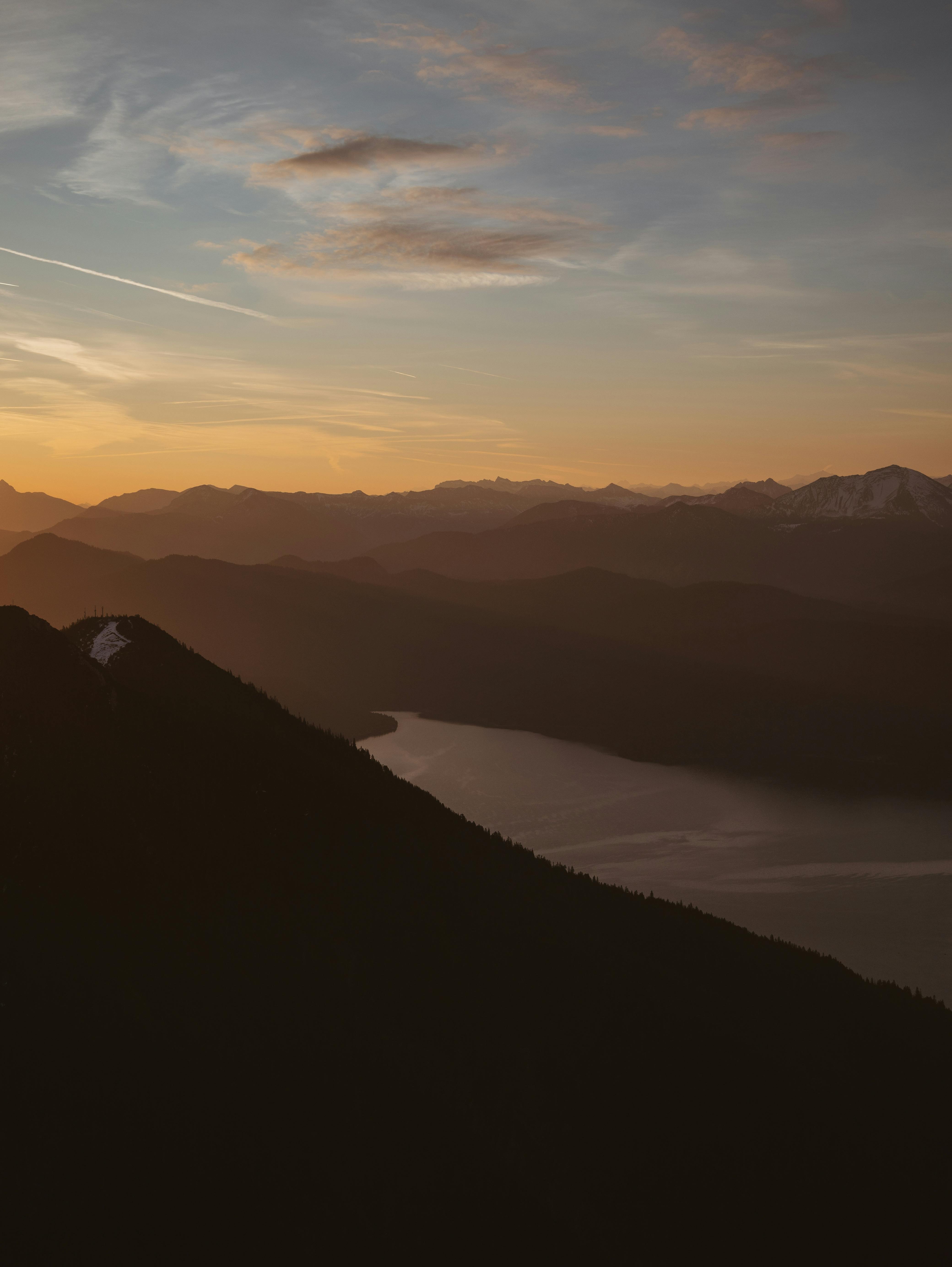 Stunning Alpine Sunset Over Bavarian Mountains · Free Stock Photo