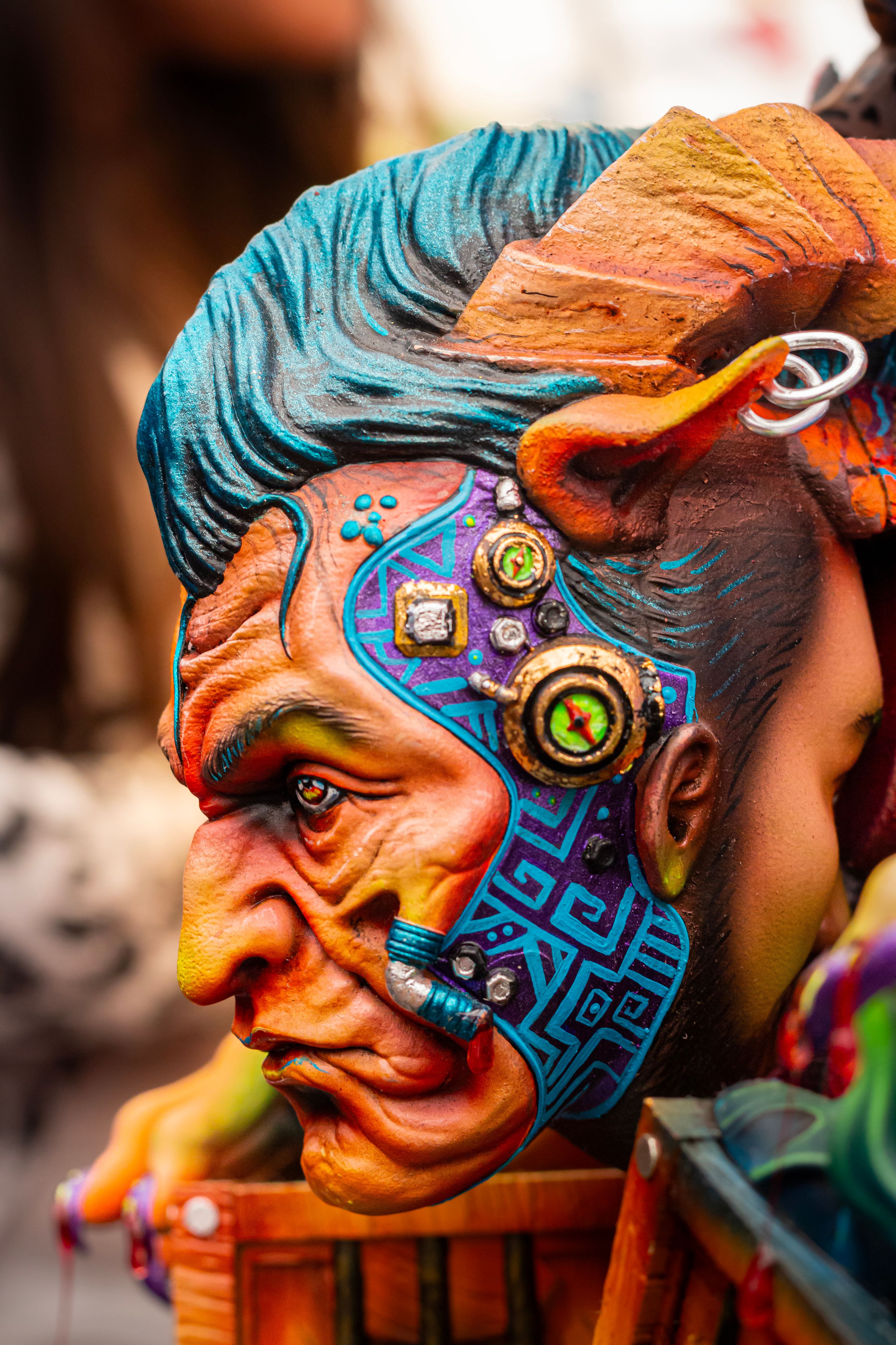 Vibrant Fantasy Mask with Intricate Details · Free Stock Photo