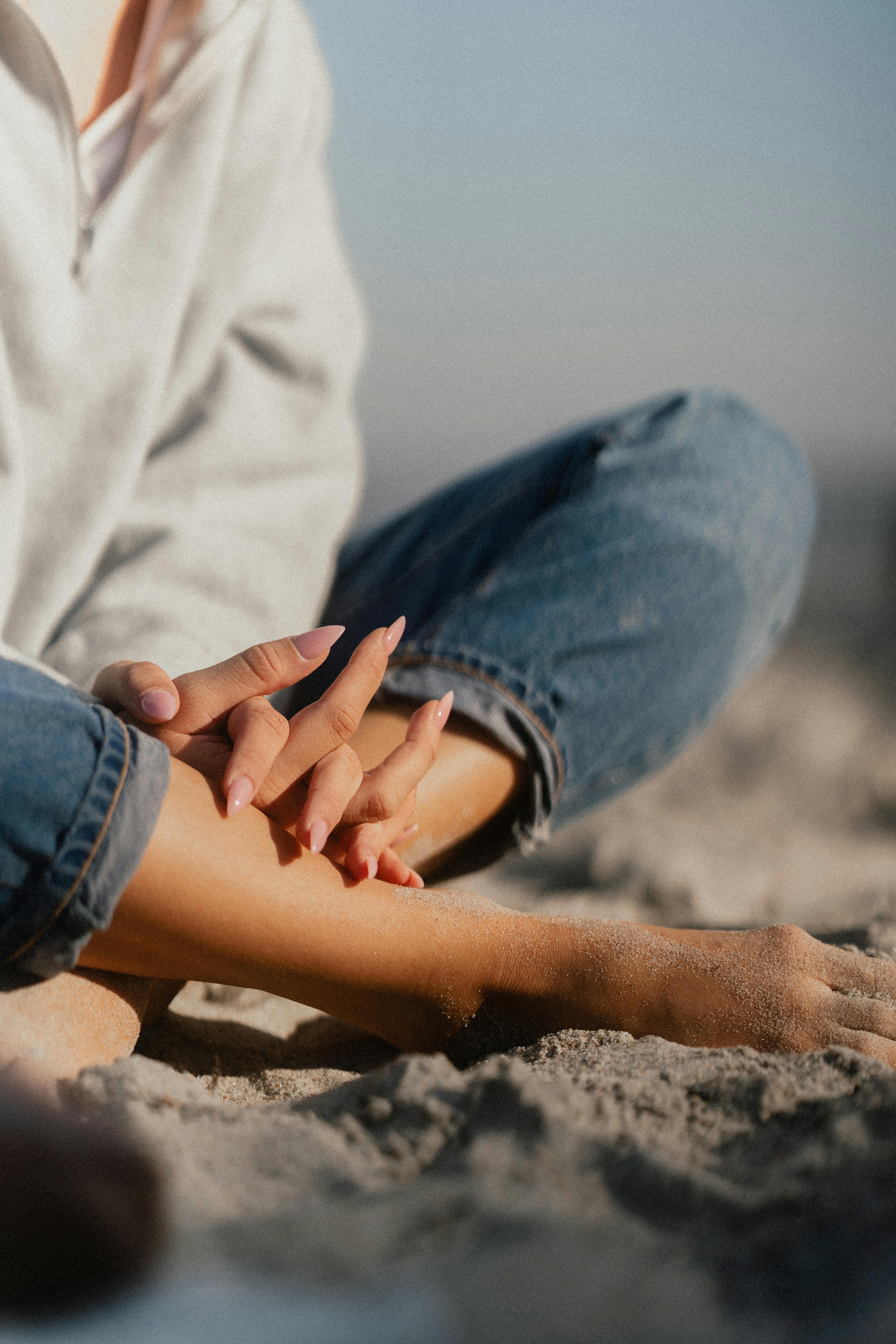 Relaxing on Timmendorfer Strand Beach Sand · Free Stock Photo